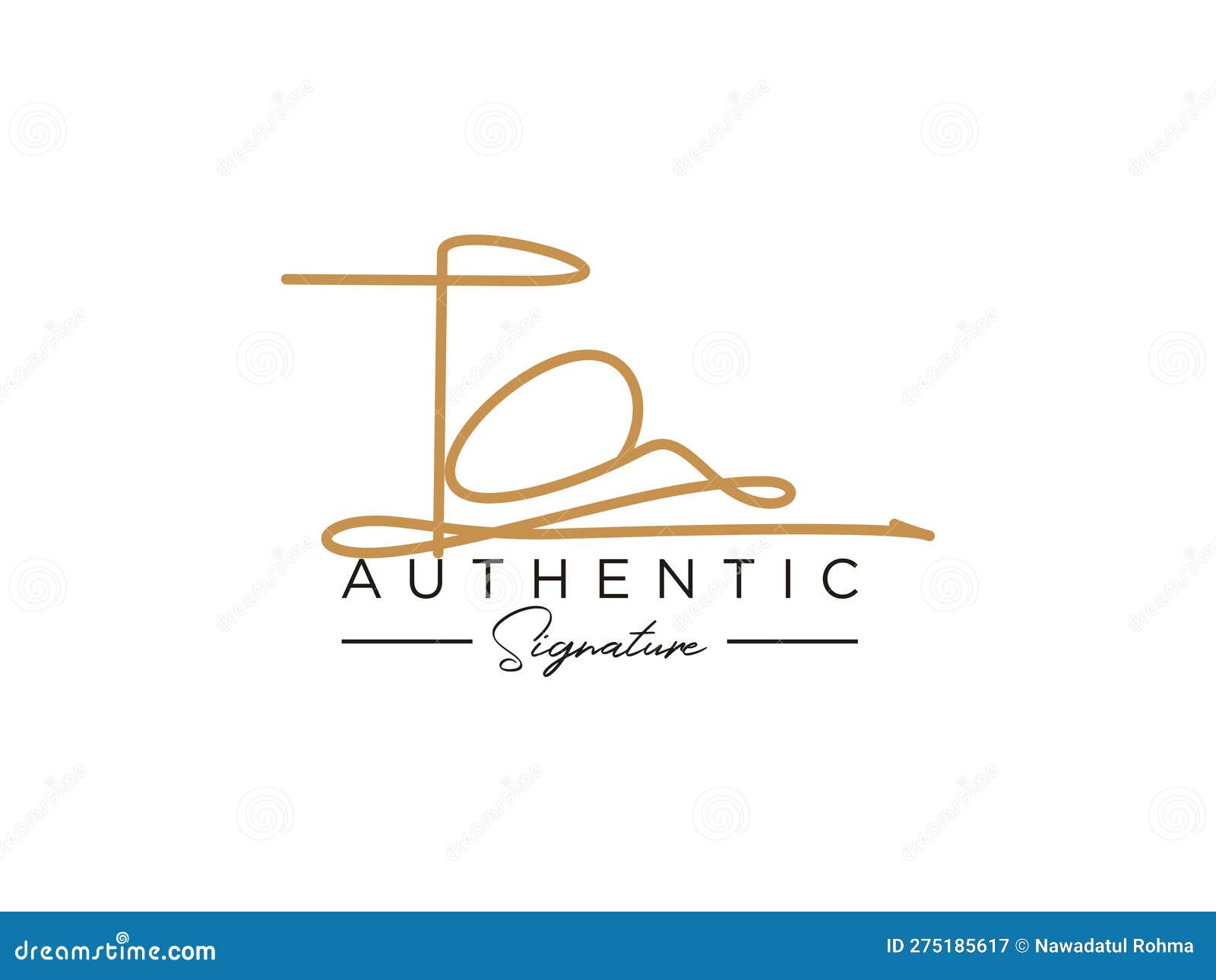 Letter TO Signature Logo Template Vector Stock Vector - Illustration of ...