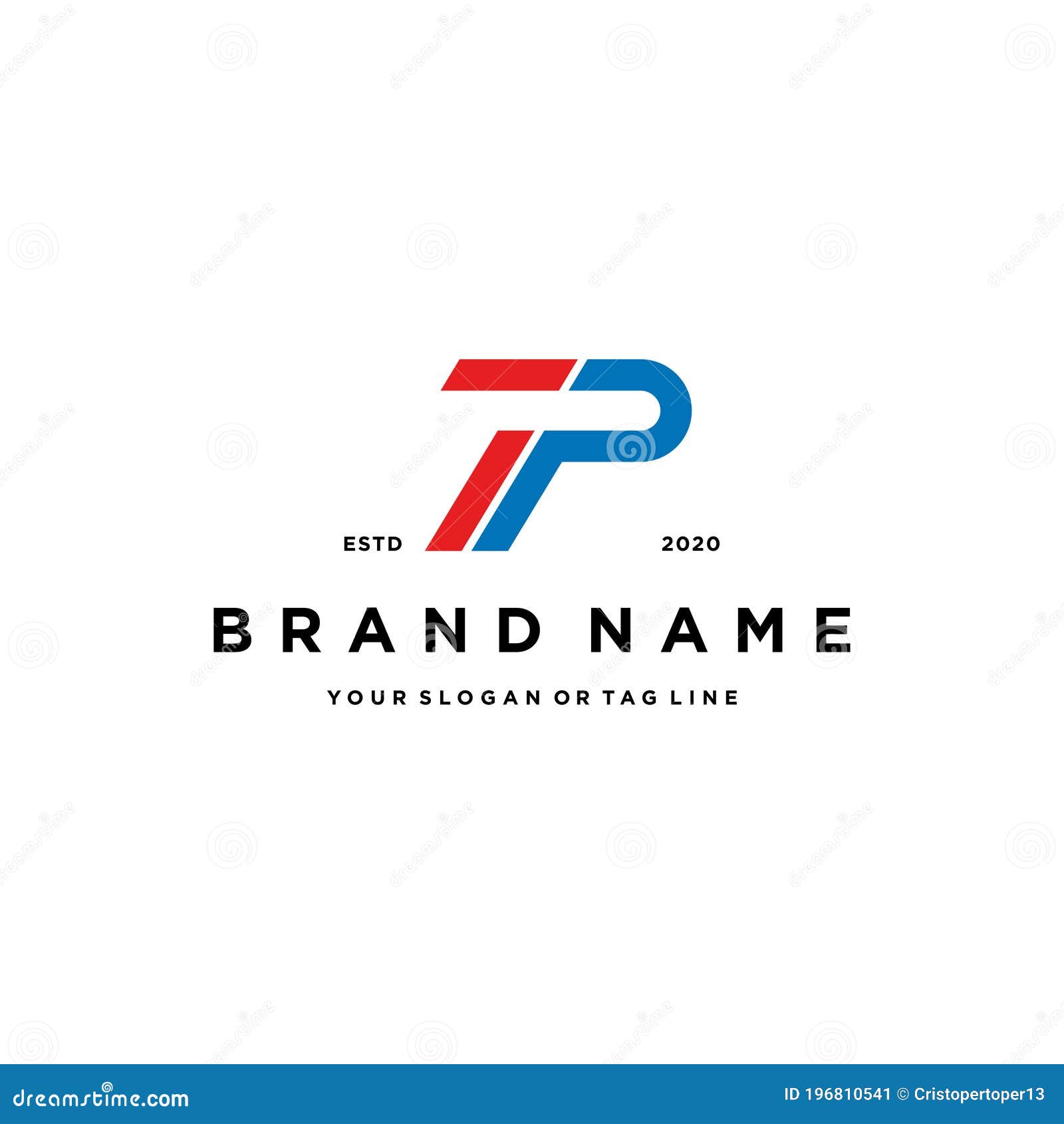 Letter TP Logo Design Vector Stock Vector - Illustration of initials ...