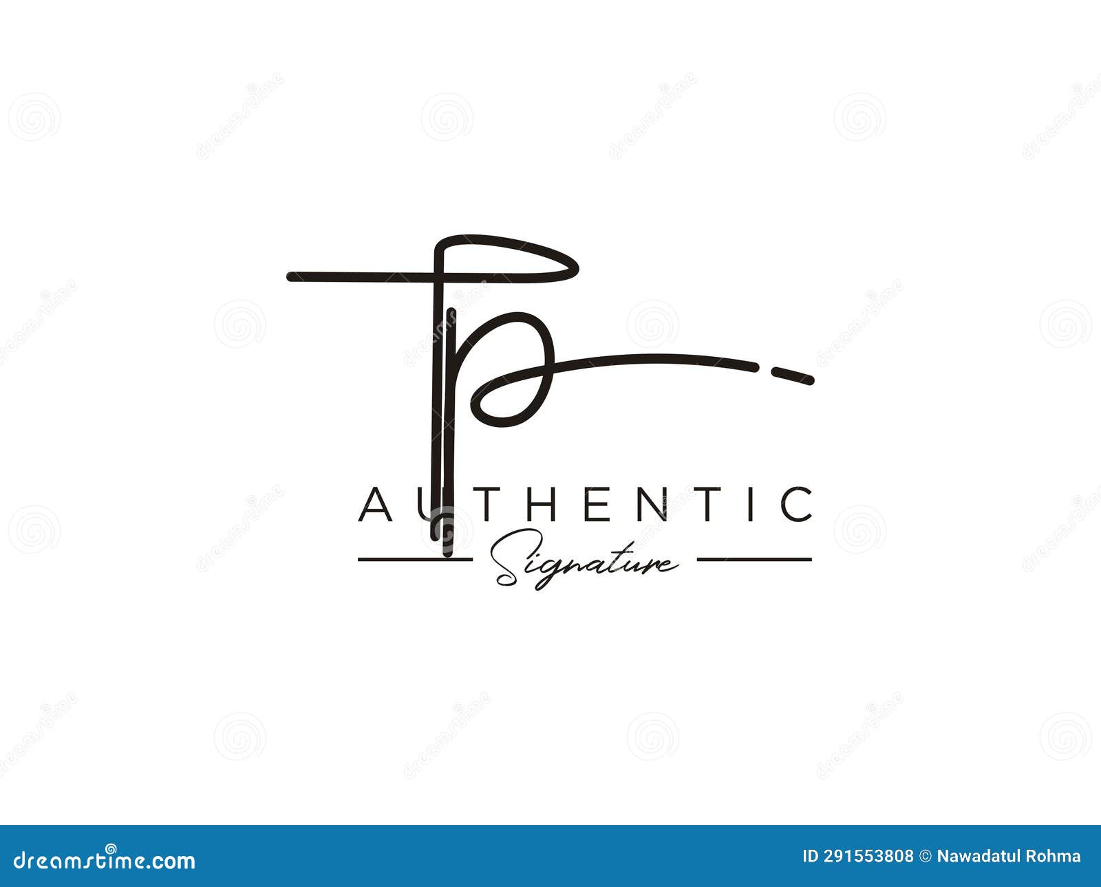Letter TP Signature Logo Template Vector Stock Vector - Illustration of ...