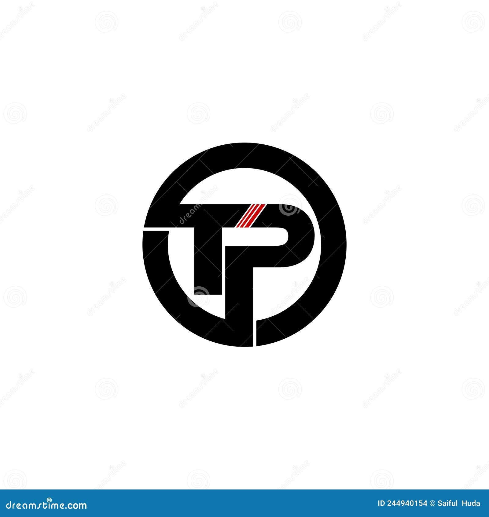 Letter TP Simple Monogram Logo Icon Design. Stock Vector - Illustration ...