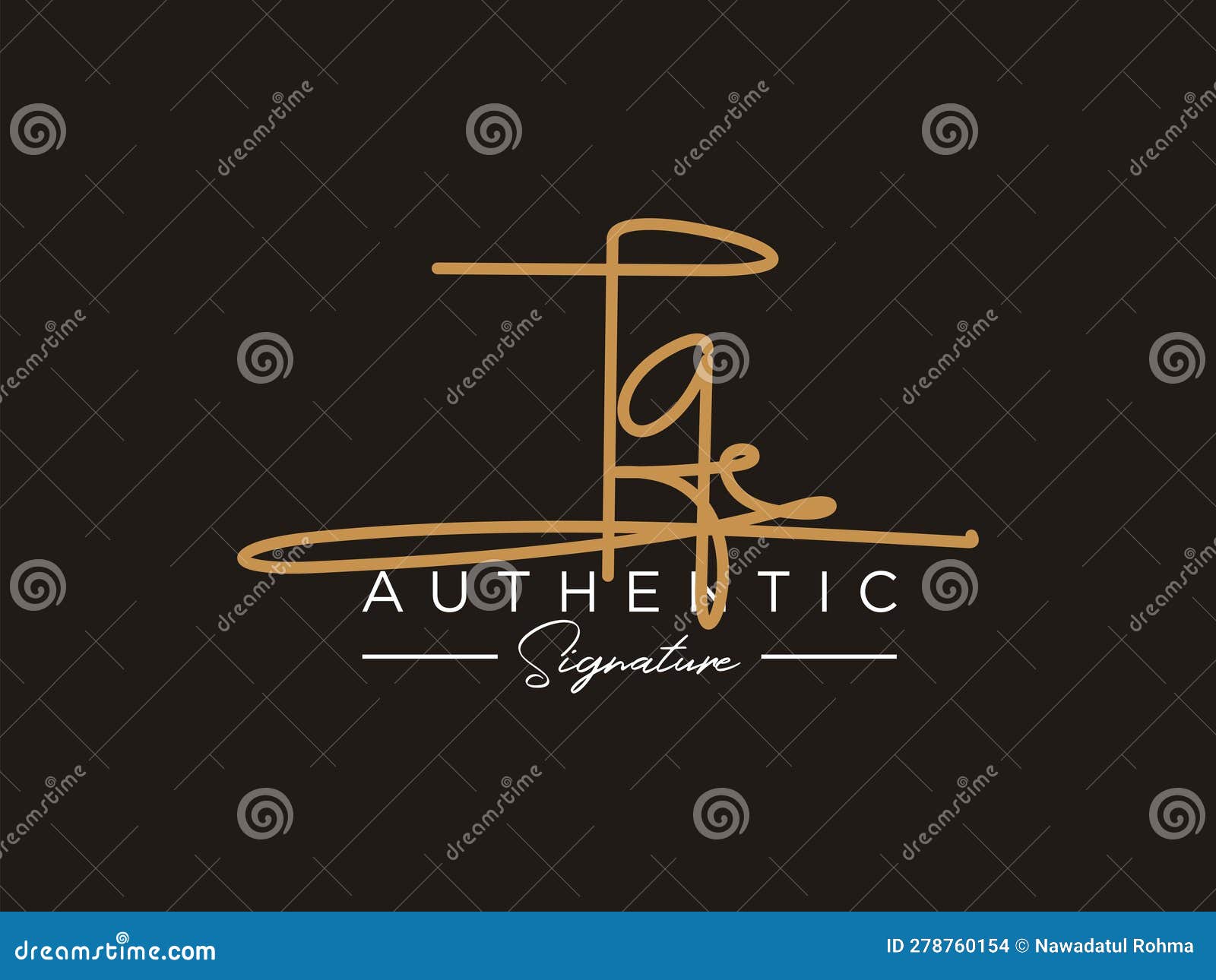 Letter TQ Signature Logo Template Vector Stock Vector - Illustration of ...