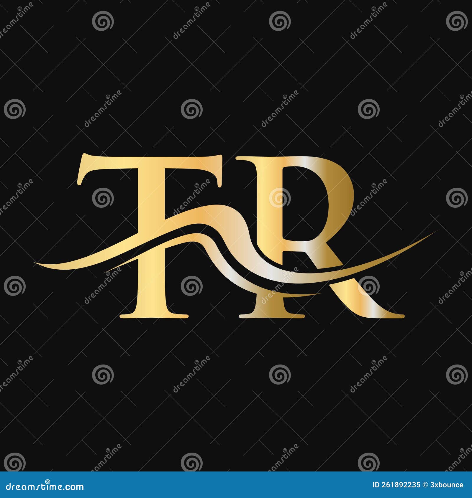 Letter TR Logo Design. Initial TR Logotype Template for Business and ...
