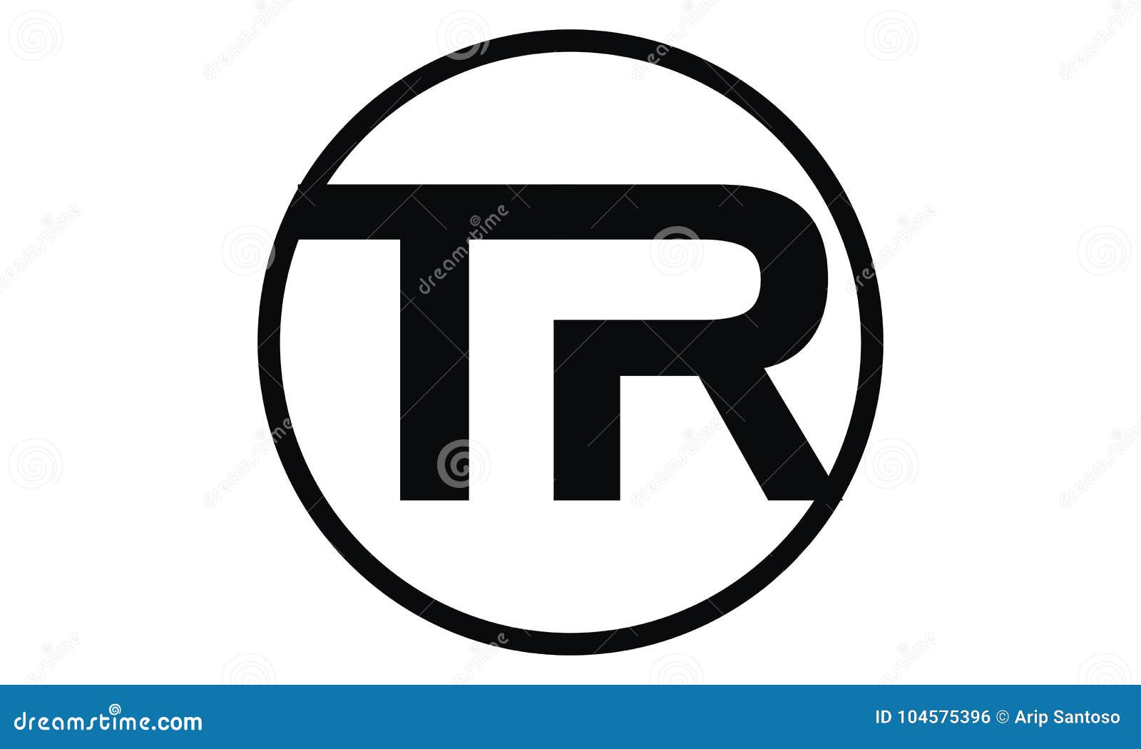 Letter TR Modern stock vector. Illustration of capital - 104575396