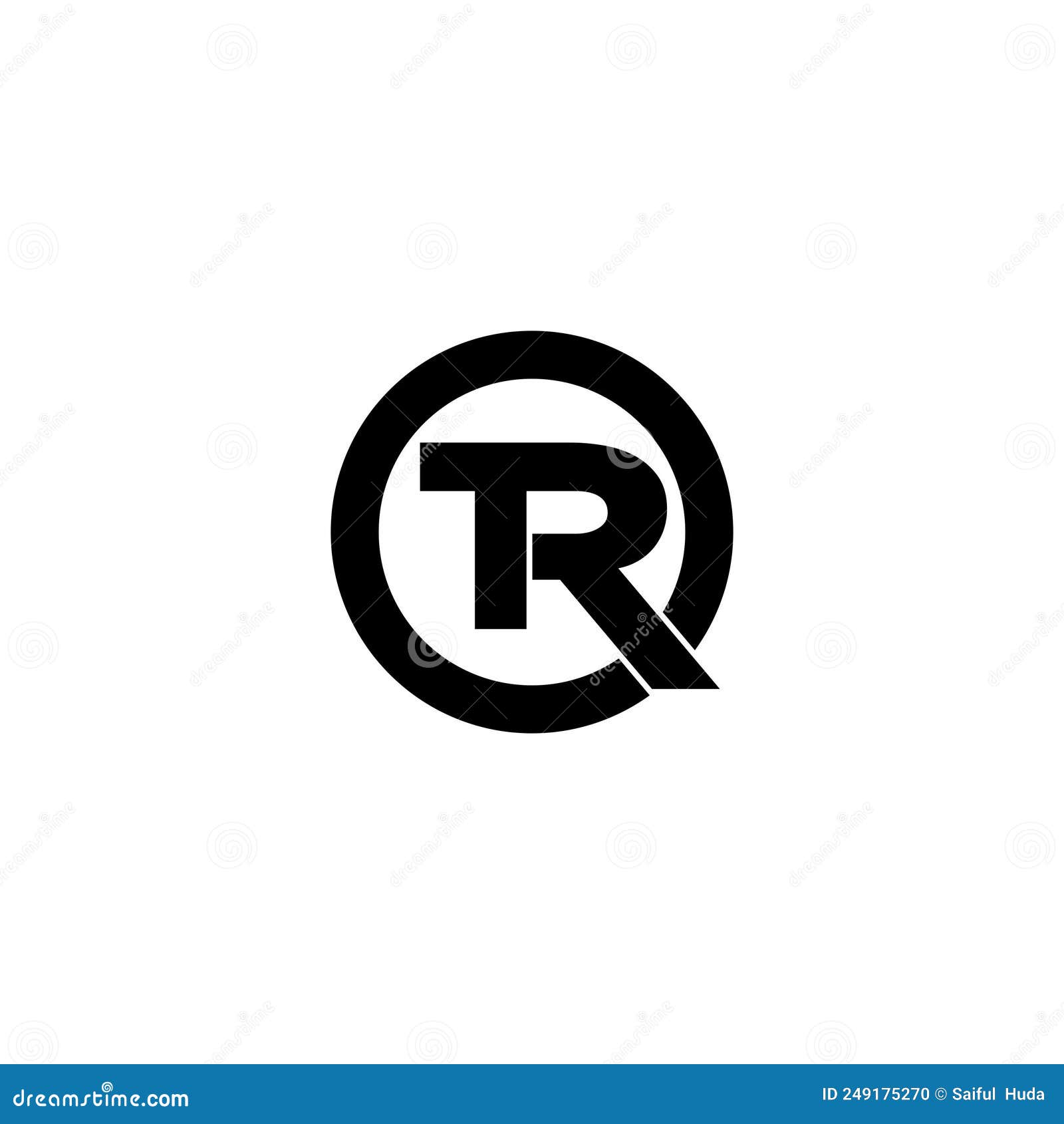 Letter TR Simple Monogram Logo Icon Design. Stock Vector - Illustration ...
