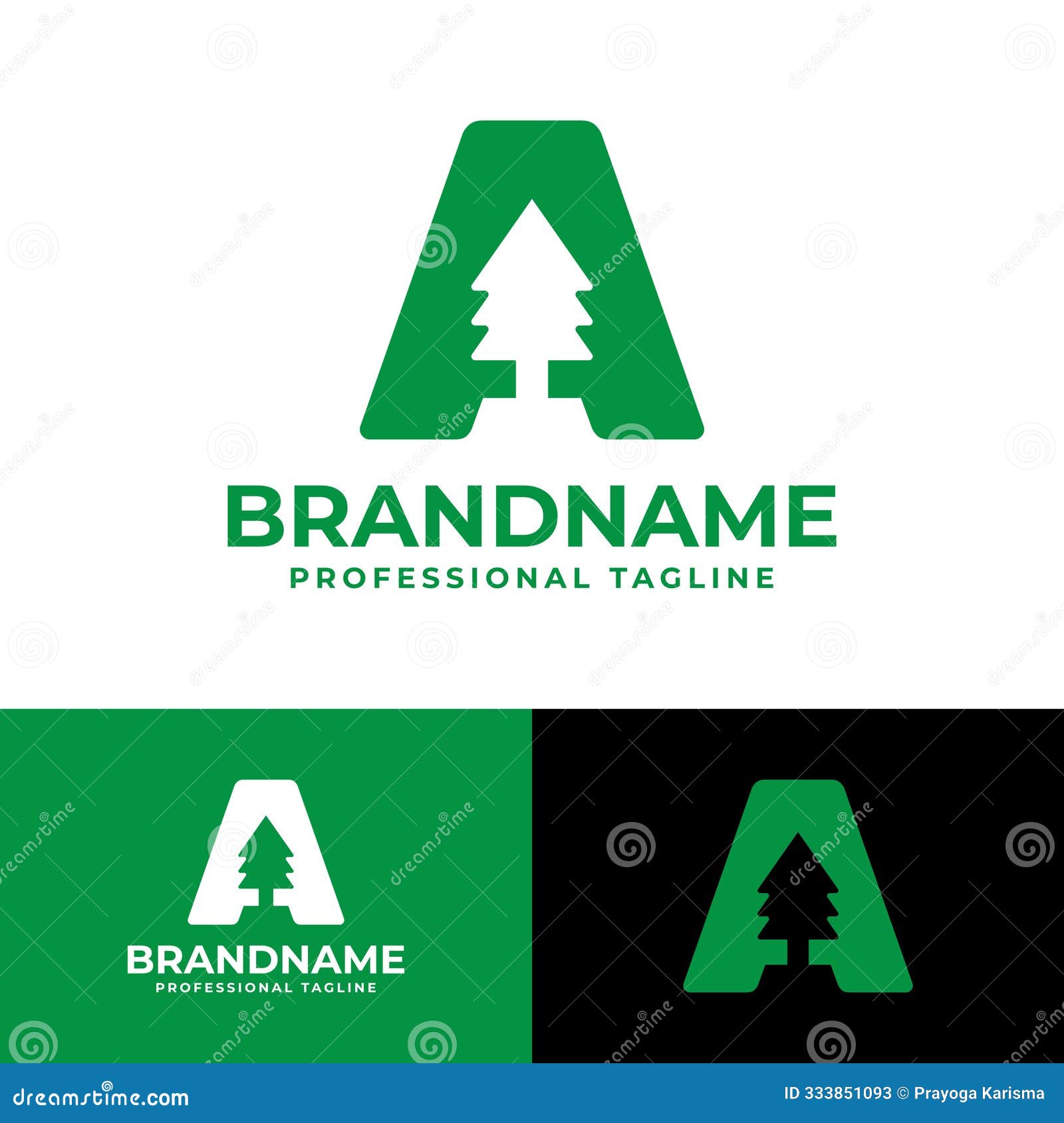 Letter a Tree Logo, for Any Environmental Brands with a Initial Stock ...