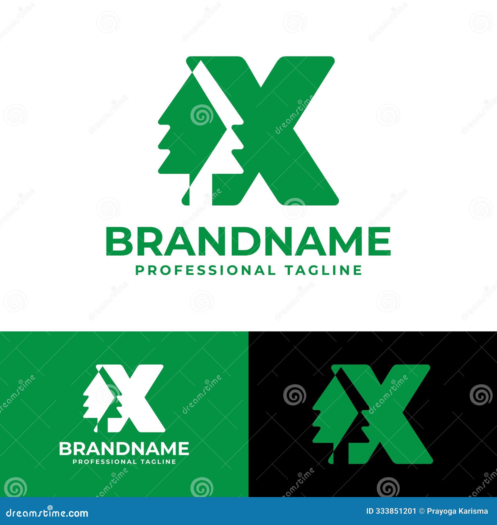 Letter X Tree Logo, for Any Environmental Brands with X Initial Stock ...