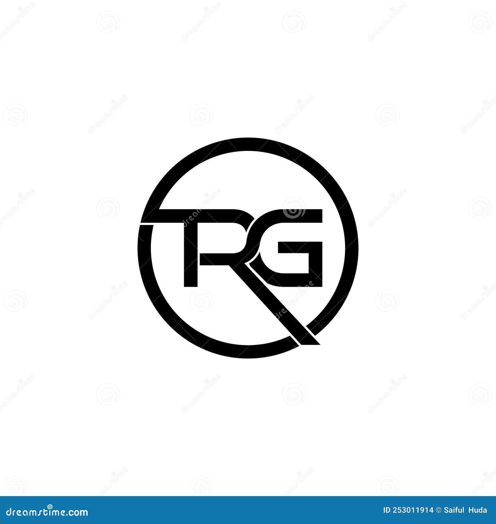 Letter TRG Simple Monogram Logo Icon Design. Stock Vector ...