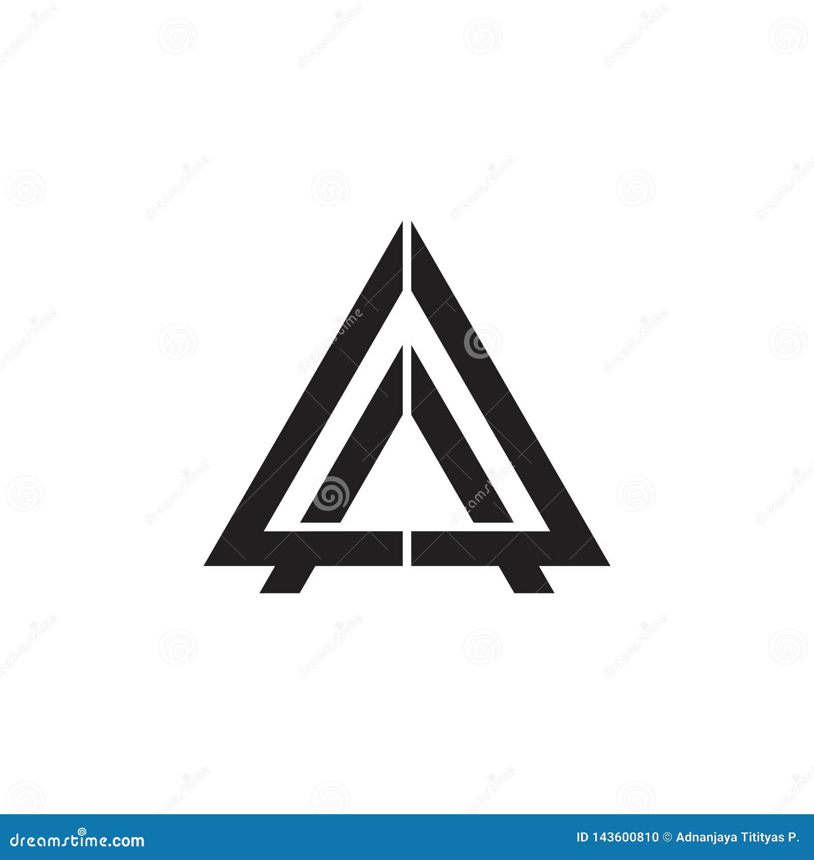 Letter F Triangle Logo With Overlay Opacity. Vector Illustration ...