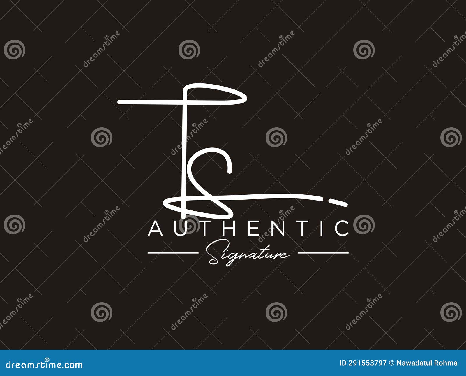 Letter TS Signature Logo Template Vector Stock Vector - Illustration of ...