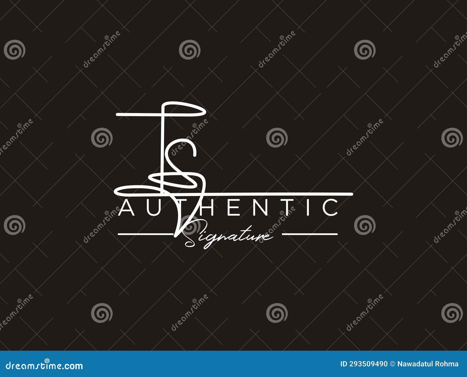 Letter TS Signature Logo Template Vector Stock Vector - Illustration of ...