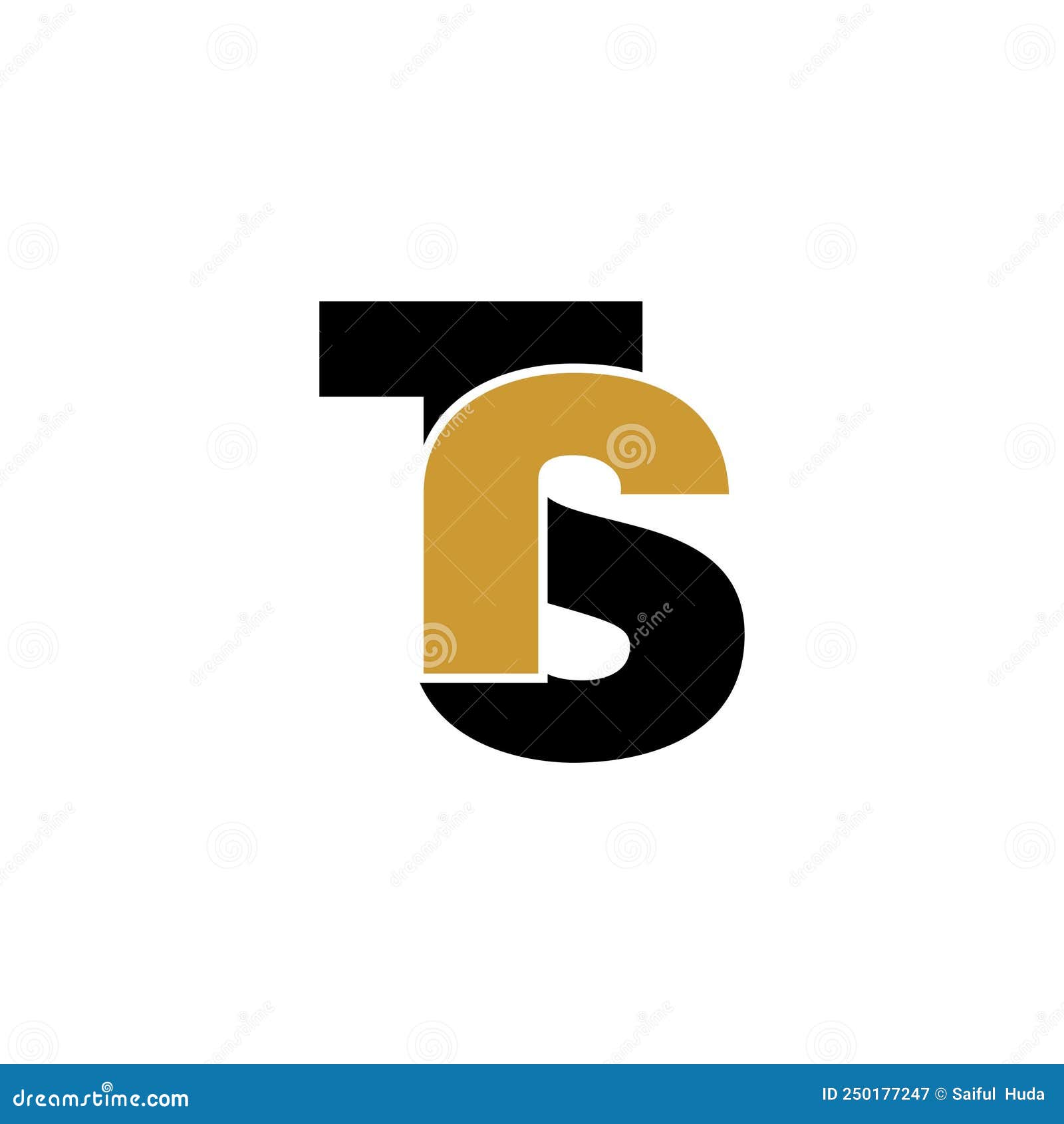 Letter TS Simple Monogram Logo Icon Design. Stock Vector - Illustration ...