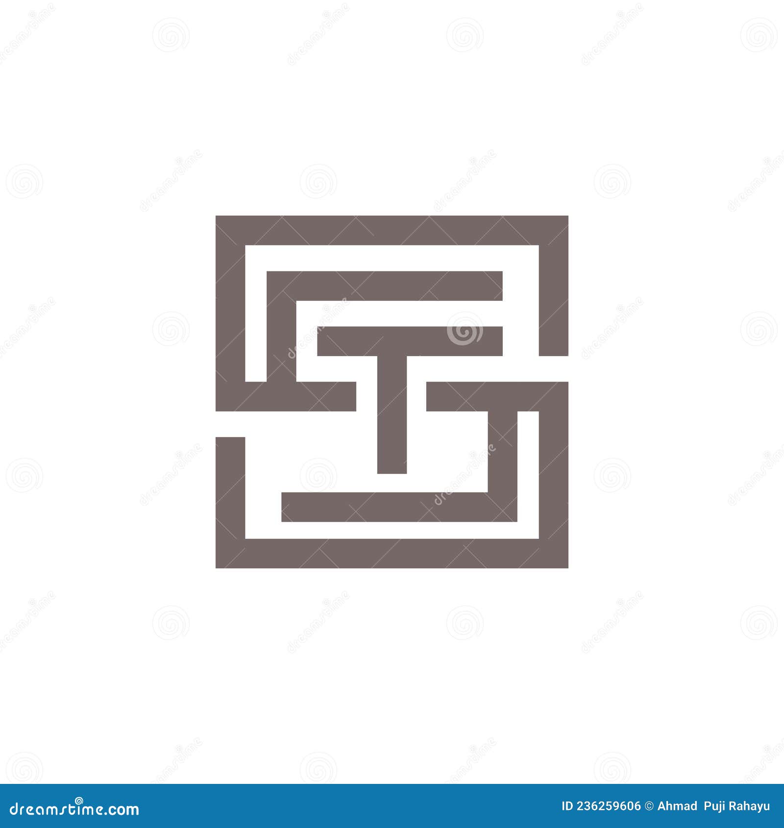 Letter TS or ST Square Line Logo Symbol Icon Vector Graphic Design ...