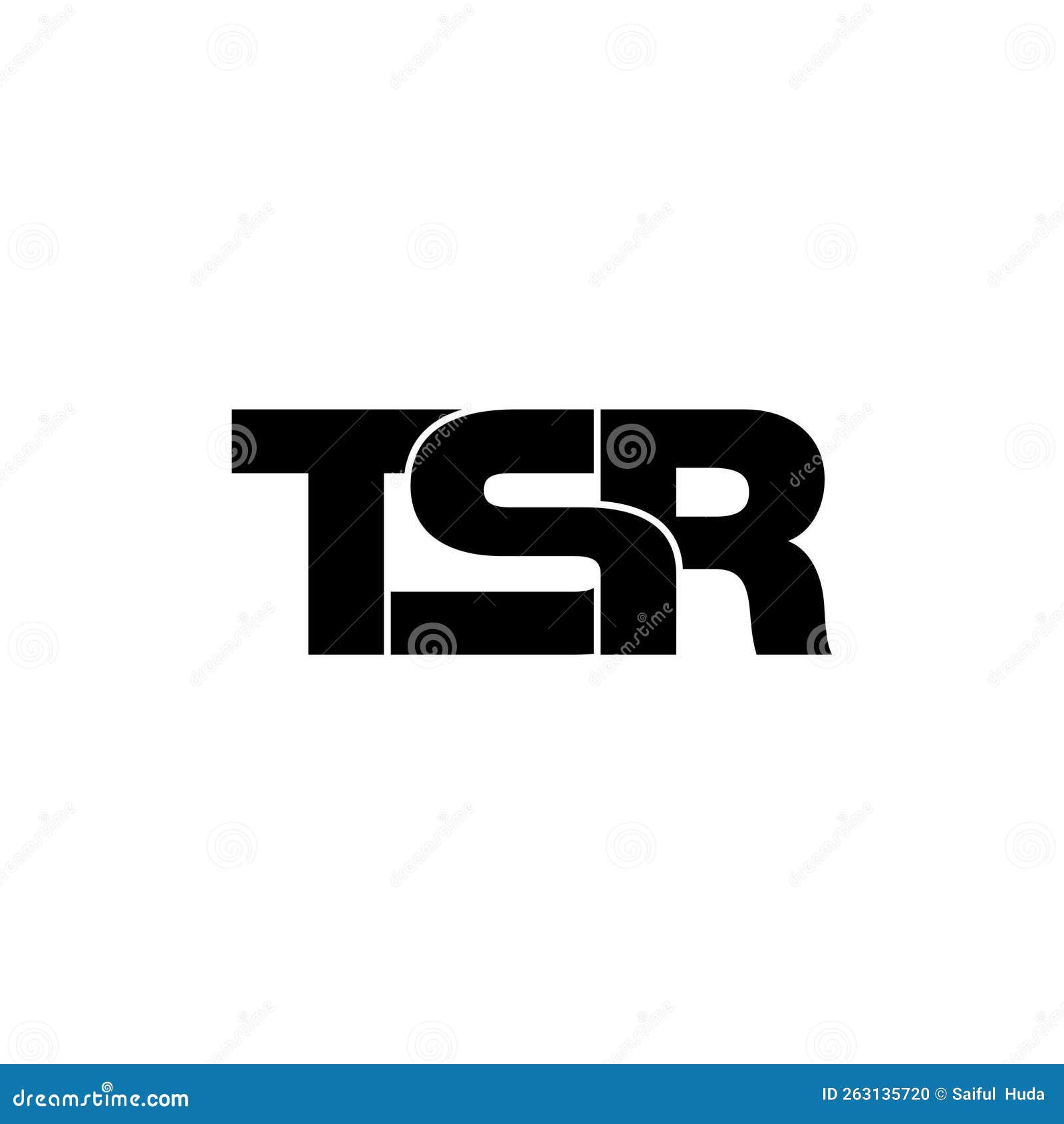 Letter TSR Simple Monogram Logo Icon Design. Stock Vector ...