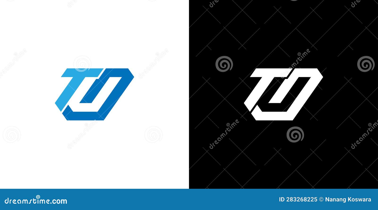 Letter TU Negative Space Logo, TU Monogram, Initial TU Logo, TU Logo ...