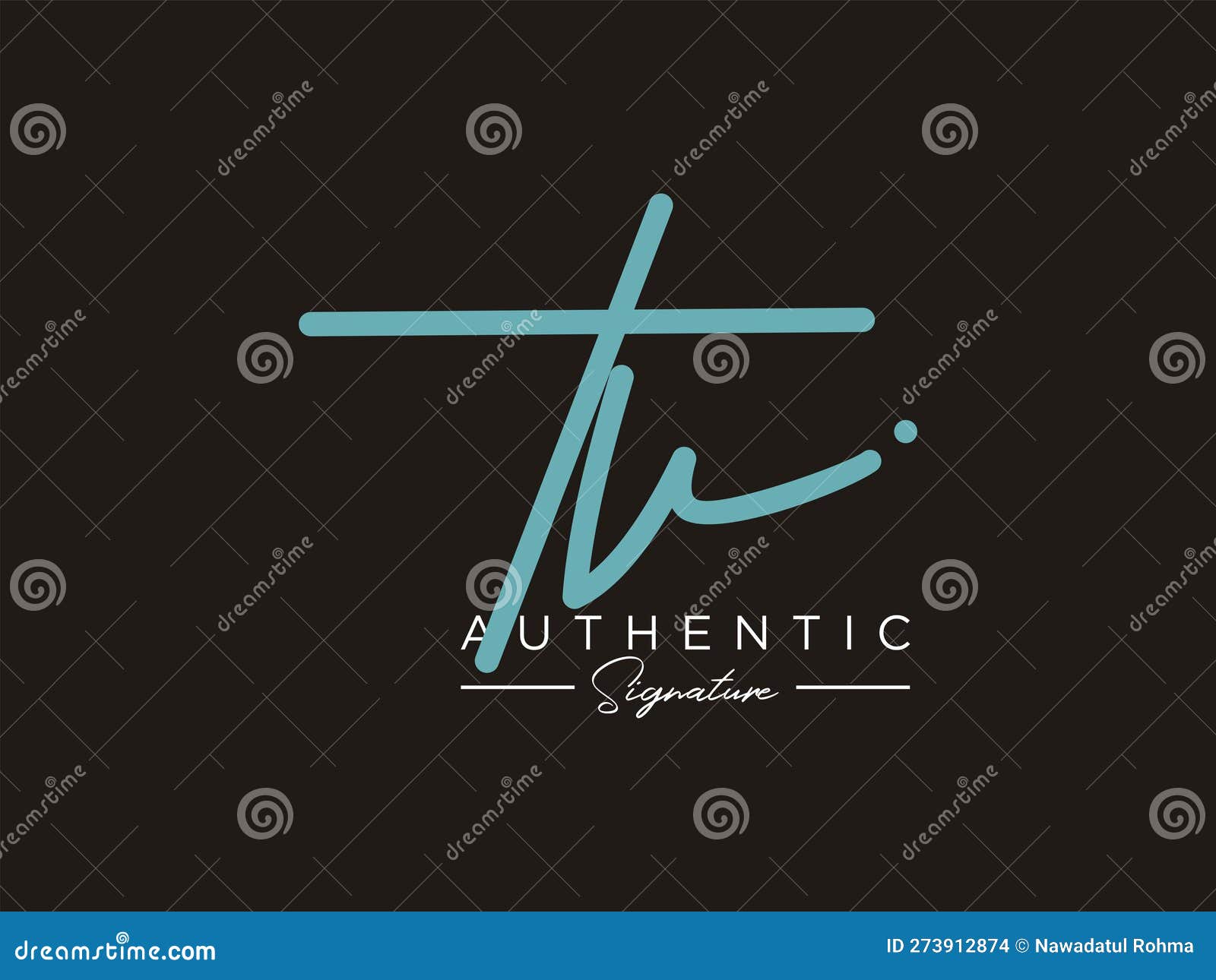 Letter TV Signature Logo Template Vector Stock Vector - Illustration of ...