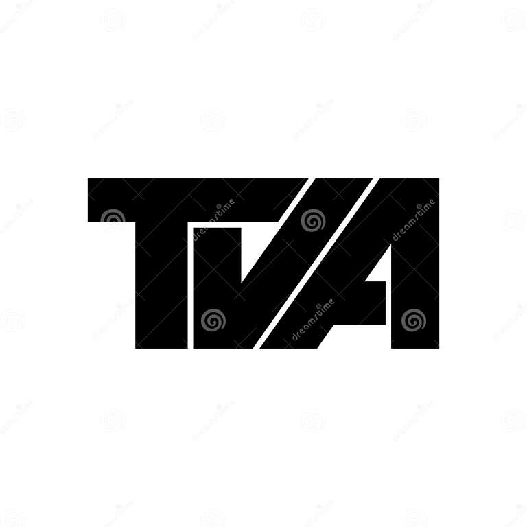 Letter TVA Simple Monogram Logo Icon Design. Stock Vector ...