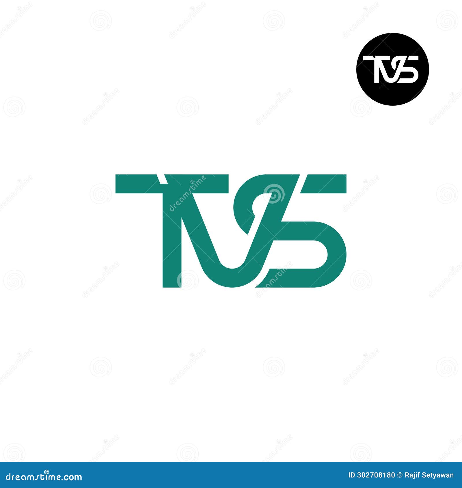 Letter TVS Monogram Logo Design Stock Vector - Illustration of simple ...