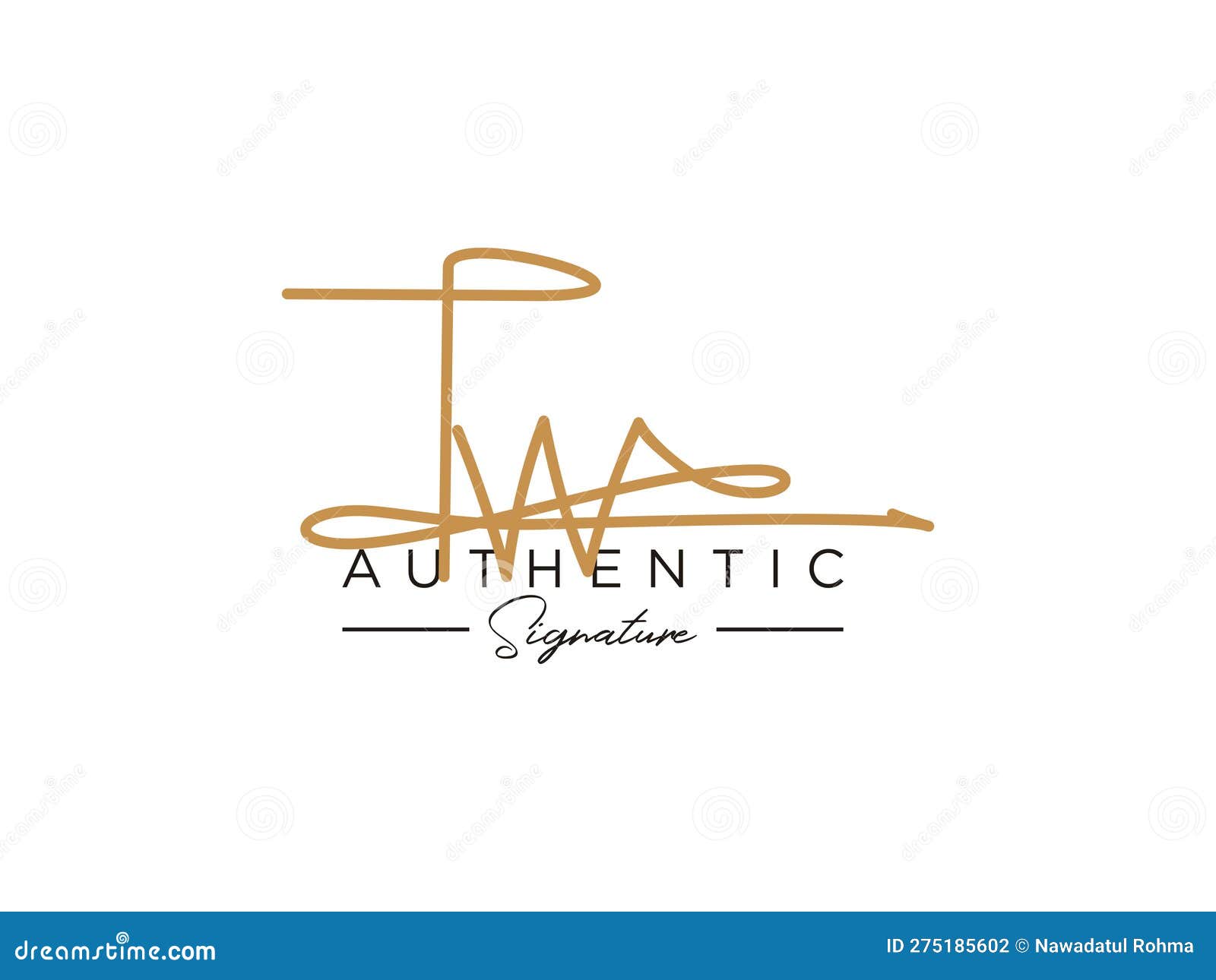 Letter TW Signature Logo Template Vector Stock Vector - Illustration of ...