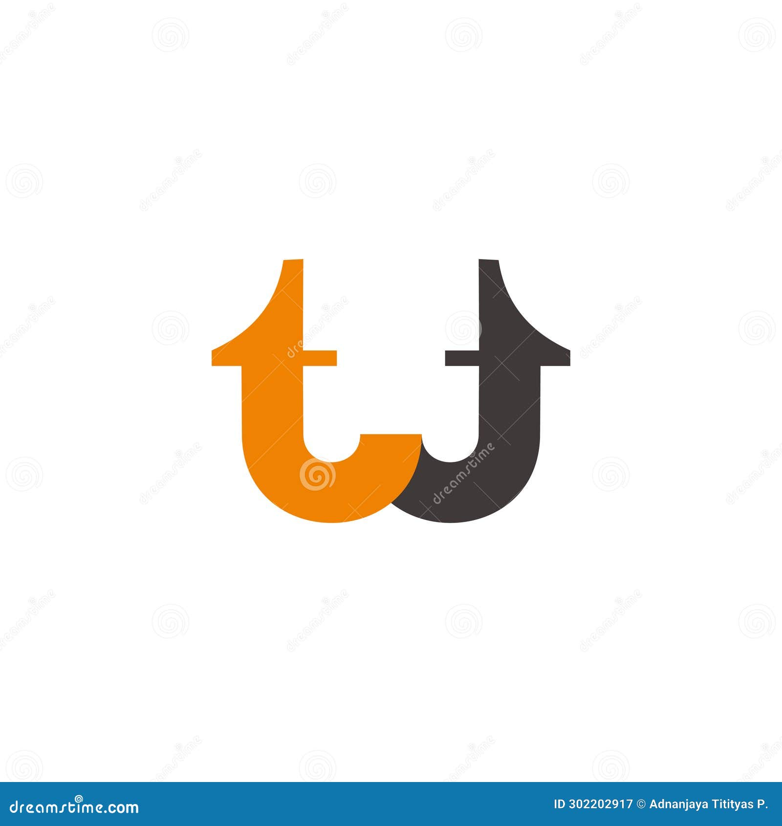 Letter Tw Simple Colorful Shadow Simple Logo Vector Stock Vector ...