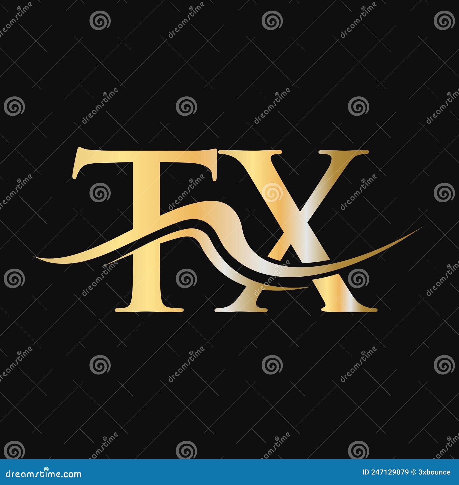 Letter TX Logo Design. Initial TX Logotype Template for Business and ...