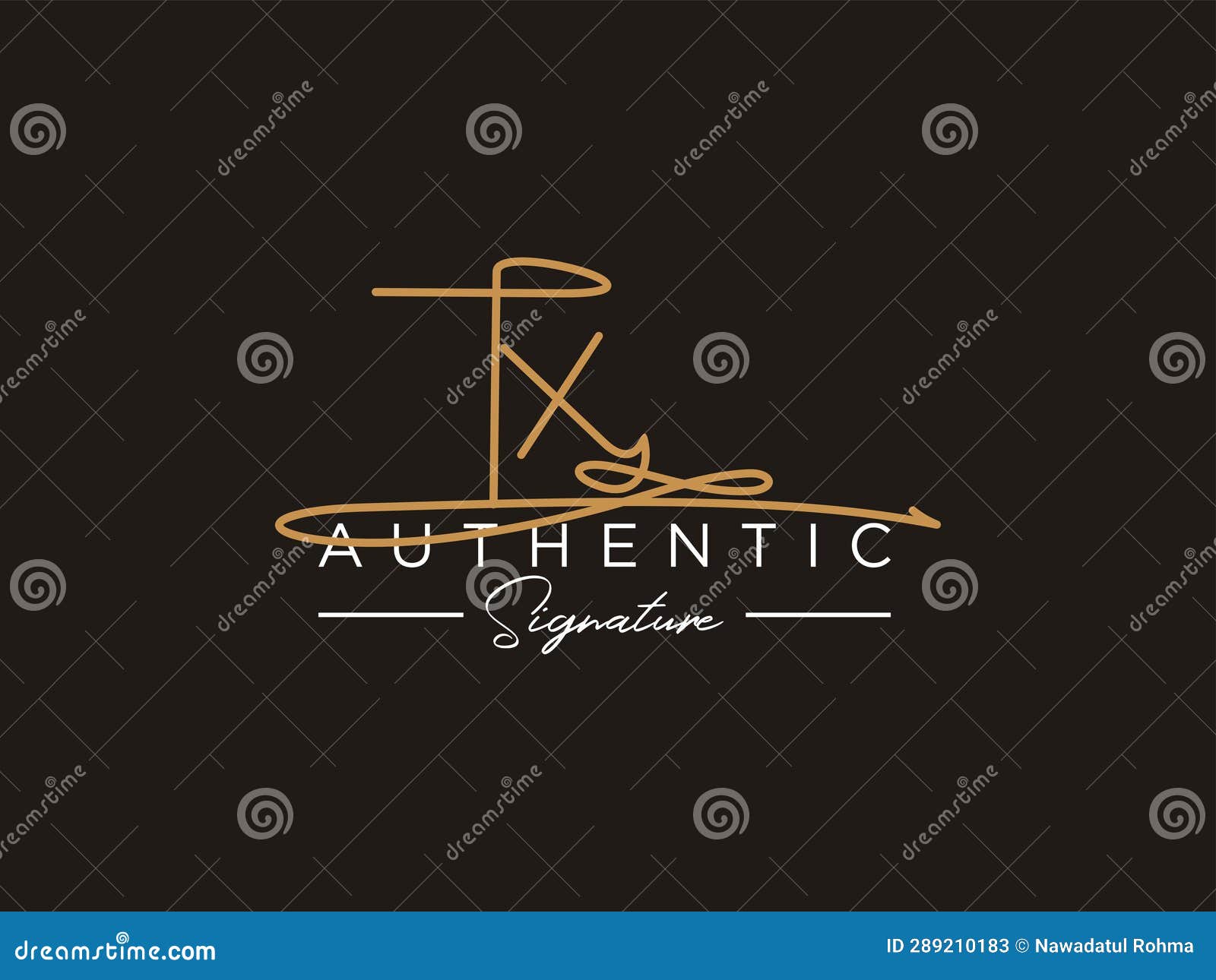 Letter TX Signature Logo Template Vector Stock Vector - Illustration of ...