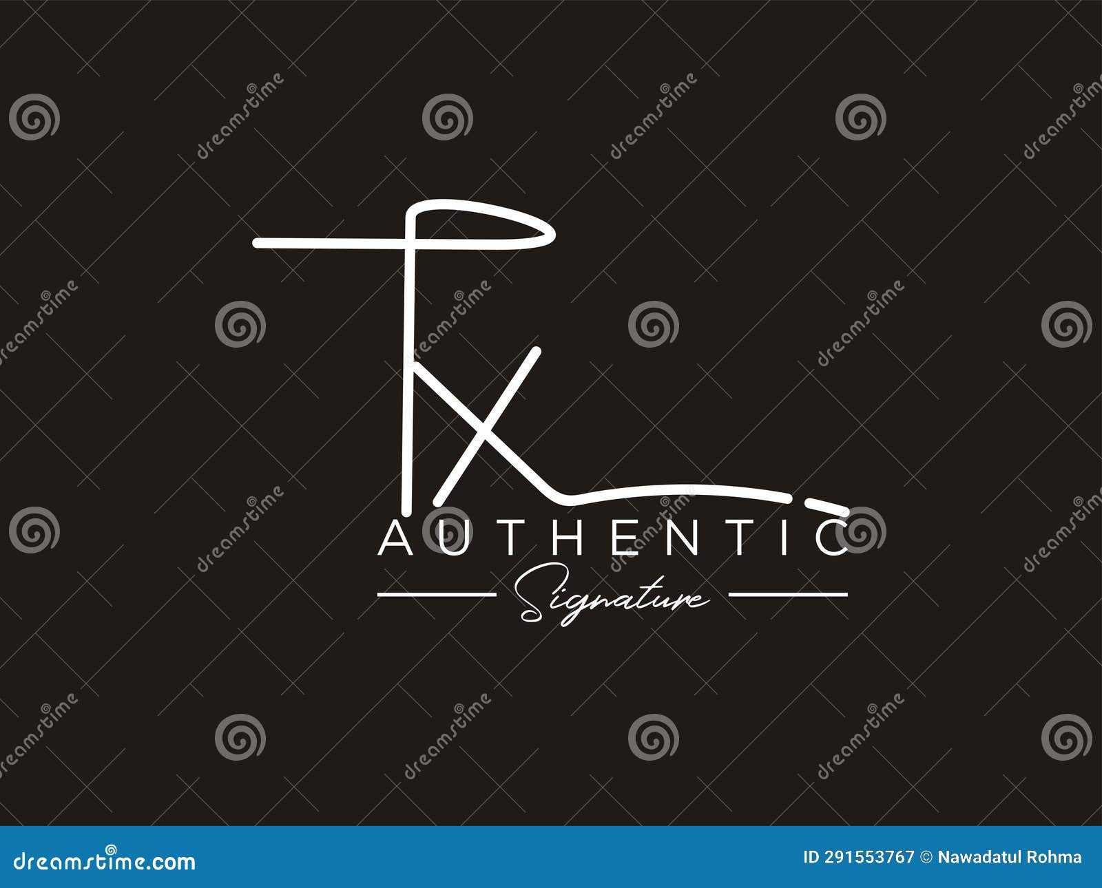 Letter TX Signature Logo Template Vector Stock Vector - Illustration of ...