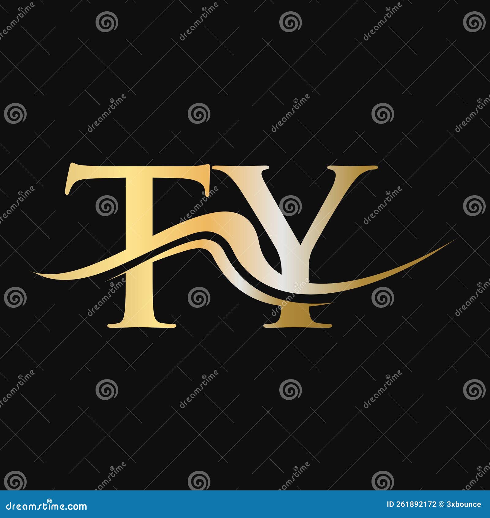 Letter TY Logo Design. Initial TY Logotype Template for Business and ...