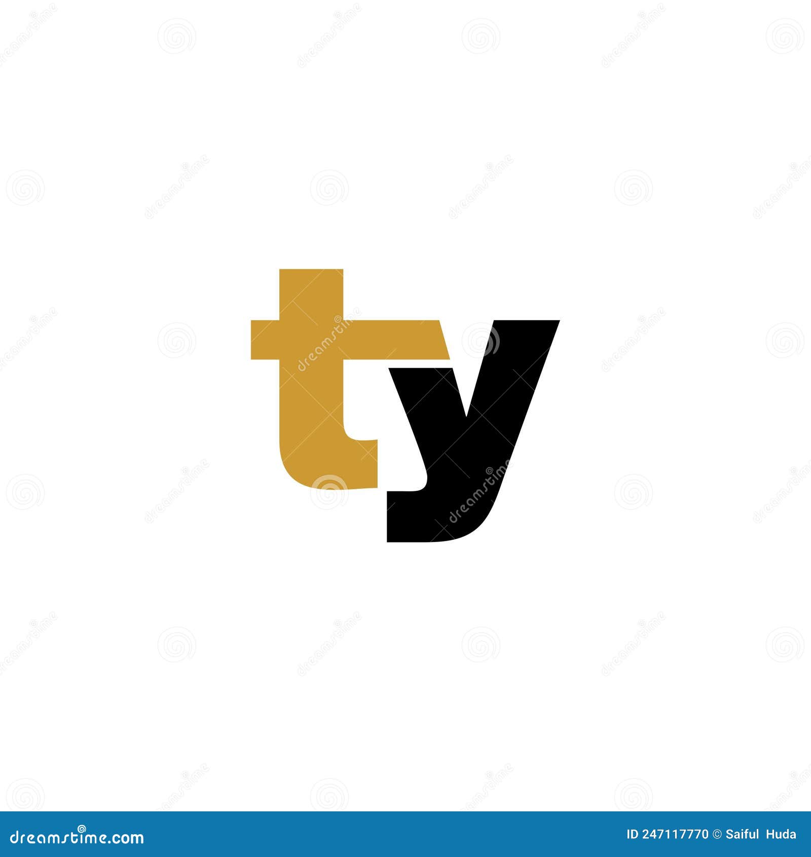 Letter TY Simple Monogram Logo Icon Design. Stock Vector - Illustration ...