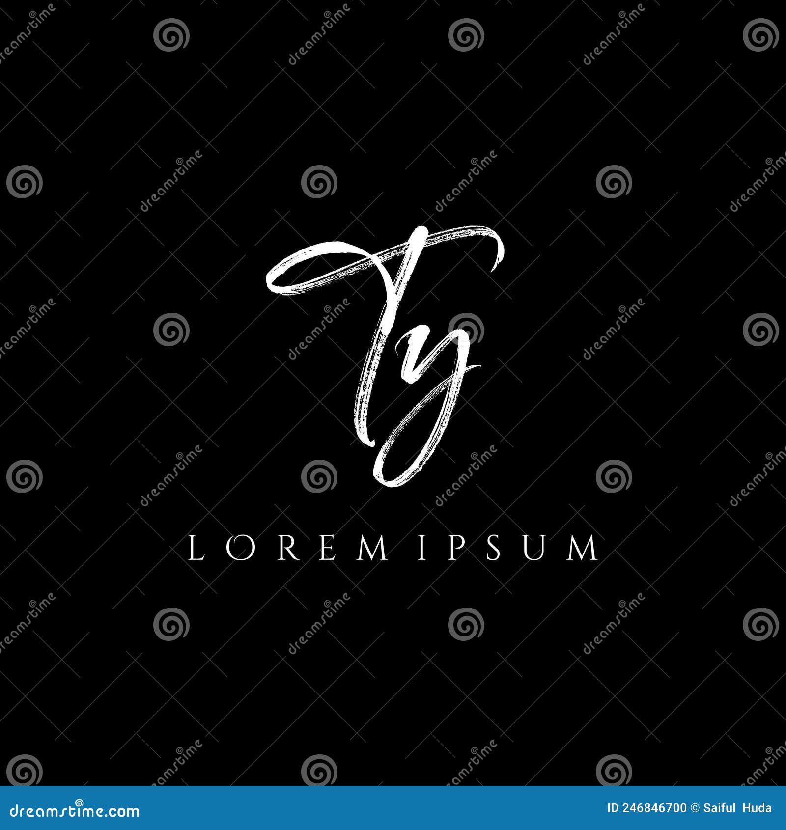 Letter TY Simple Monogram Logo Icon Design. Stock Vector - Illustration ...
