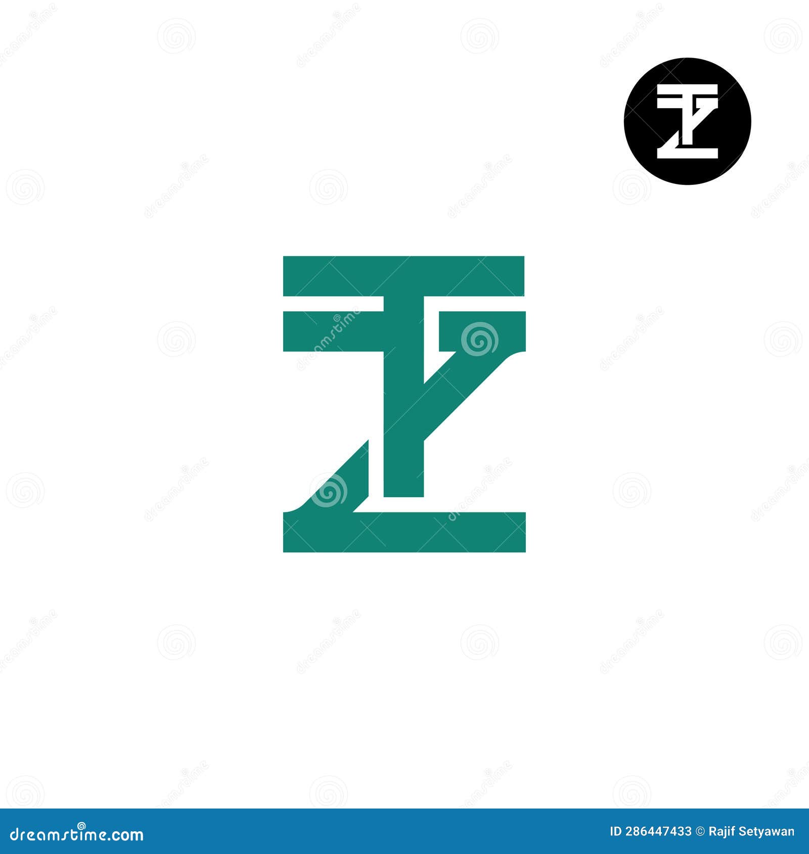 Letter TZ ZT Monogram Logo Design Simple Stock Illustration ...