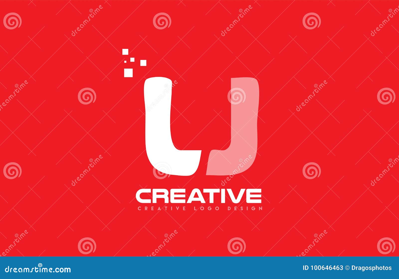Alphabet Letter U Red Technology White Logo Company Design Icon Stock ...