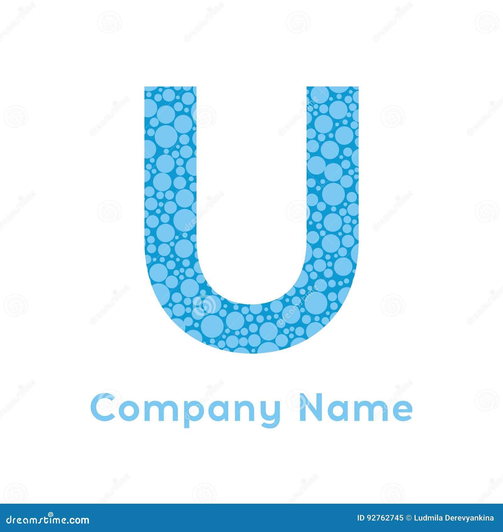 Letter U Bubbles Vector. Gold Bubble Design Vector Illustration. Stock ...