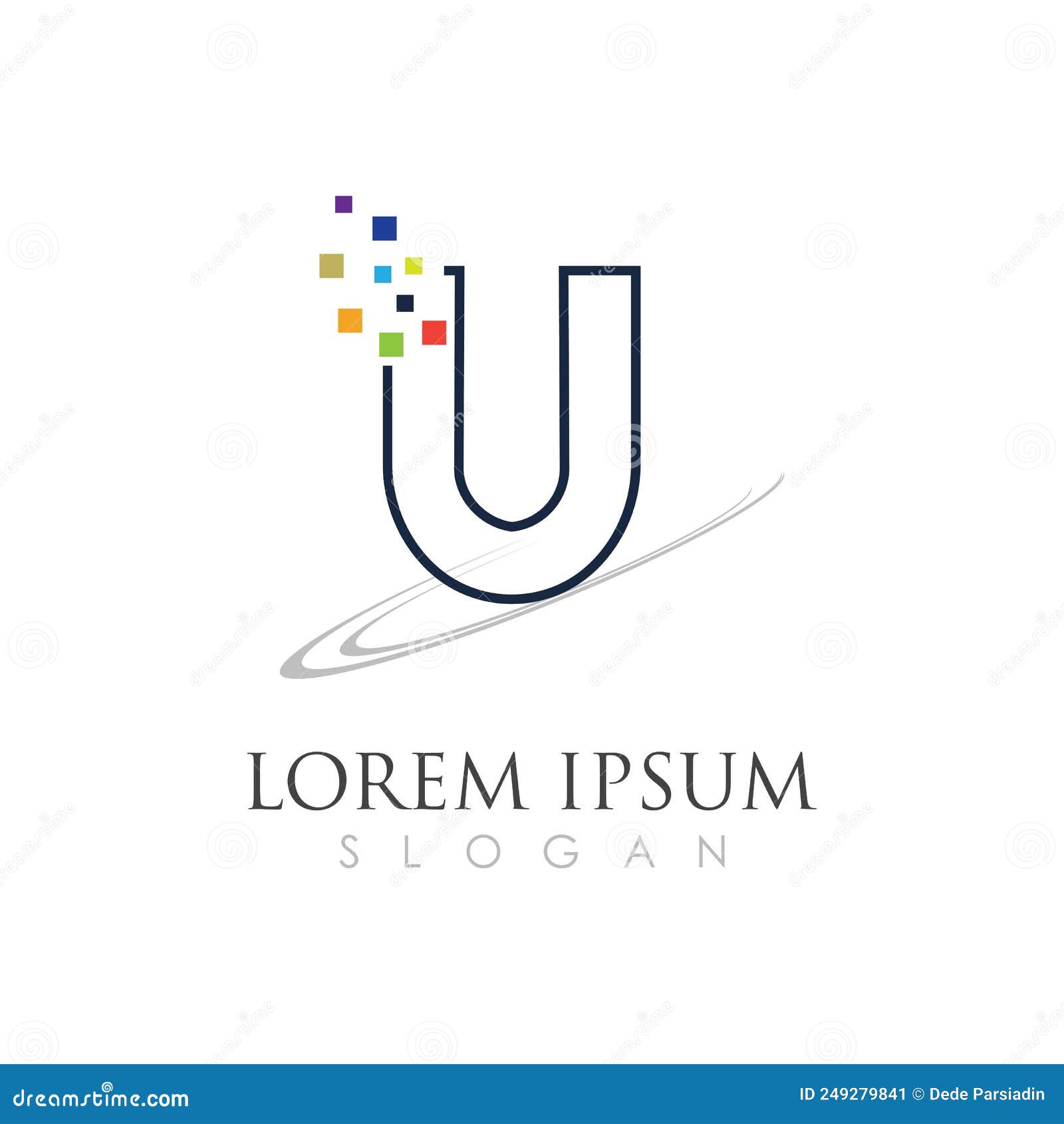 Letter U Business Corporate Abstract Unity Vector Logo Design Template ...