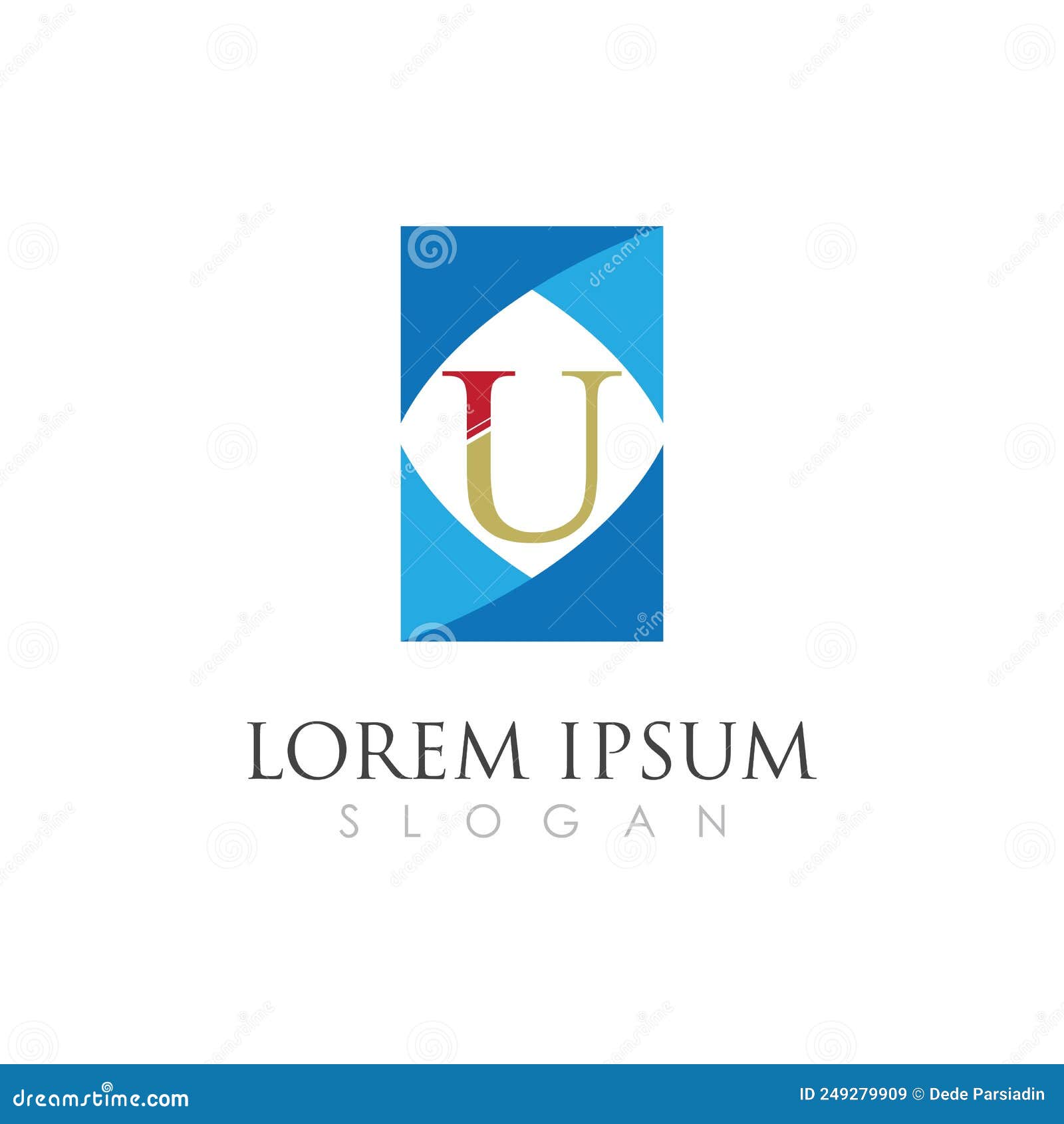 Letter U Business Corporate Abstract Unity Vector Logo Design Template ...