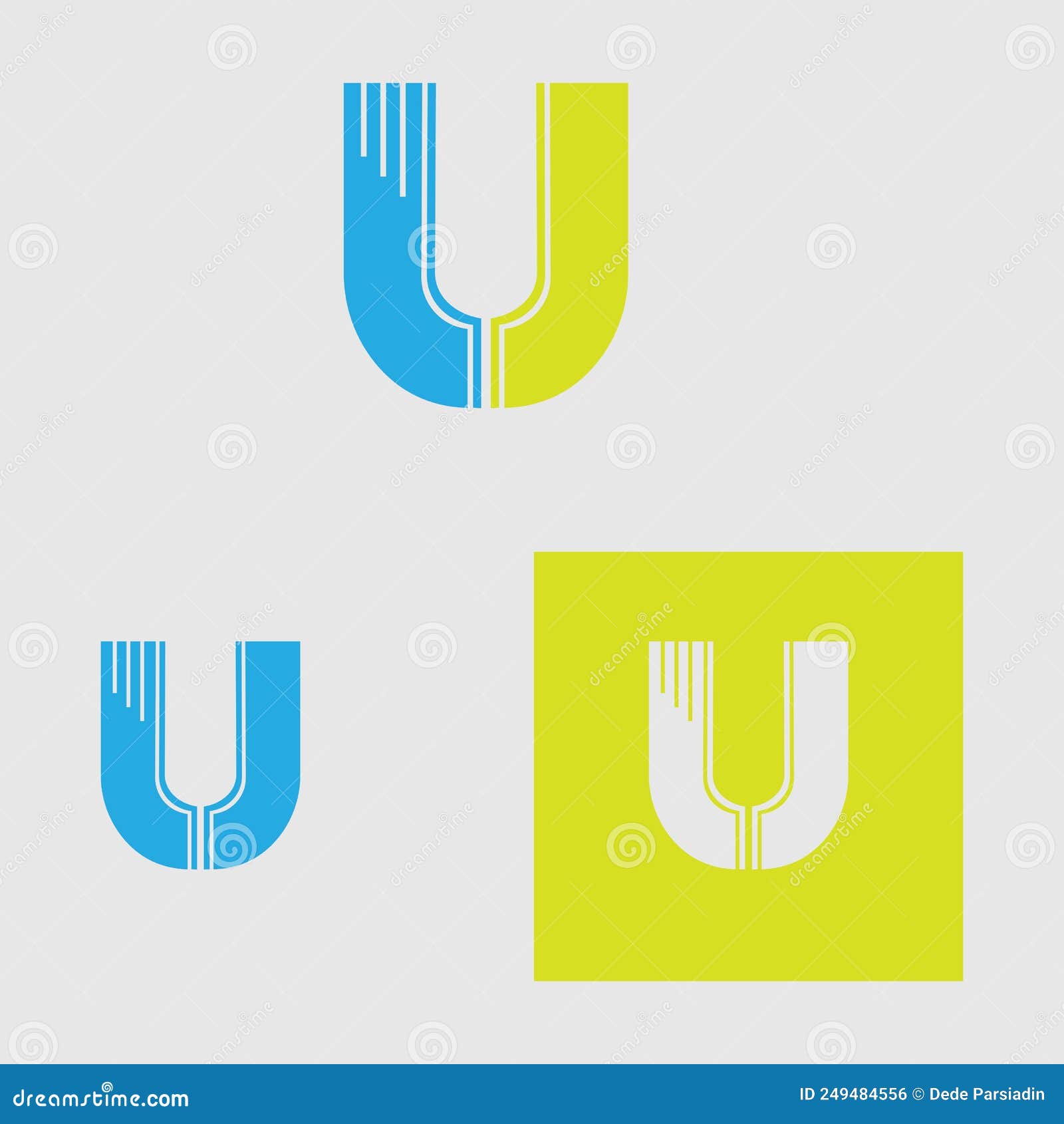 Letter U Business Corporate Abstract Unity Vector Logo Design Template ...
