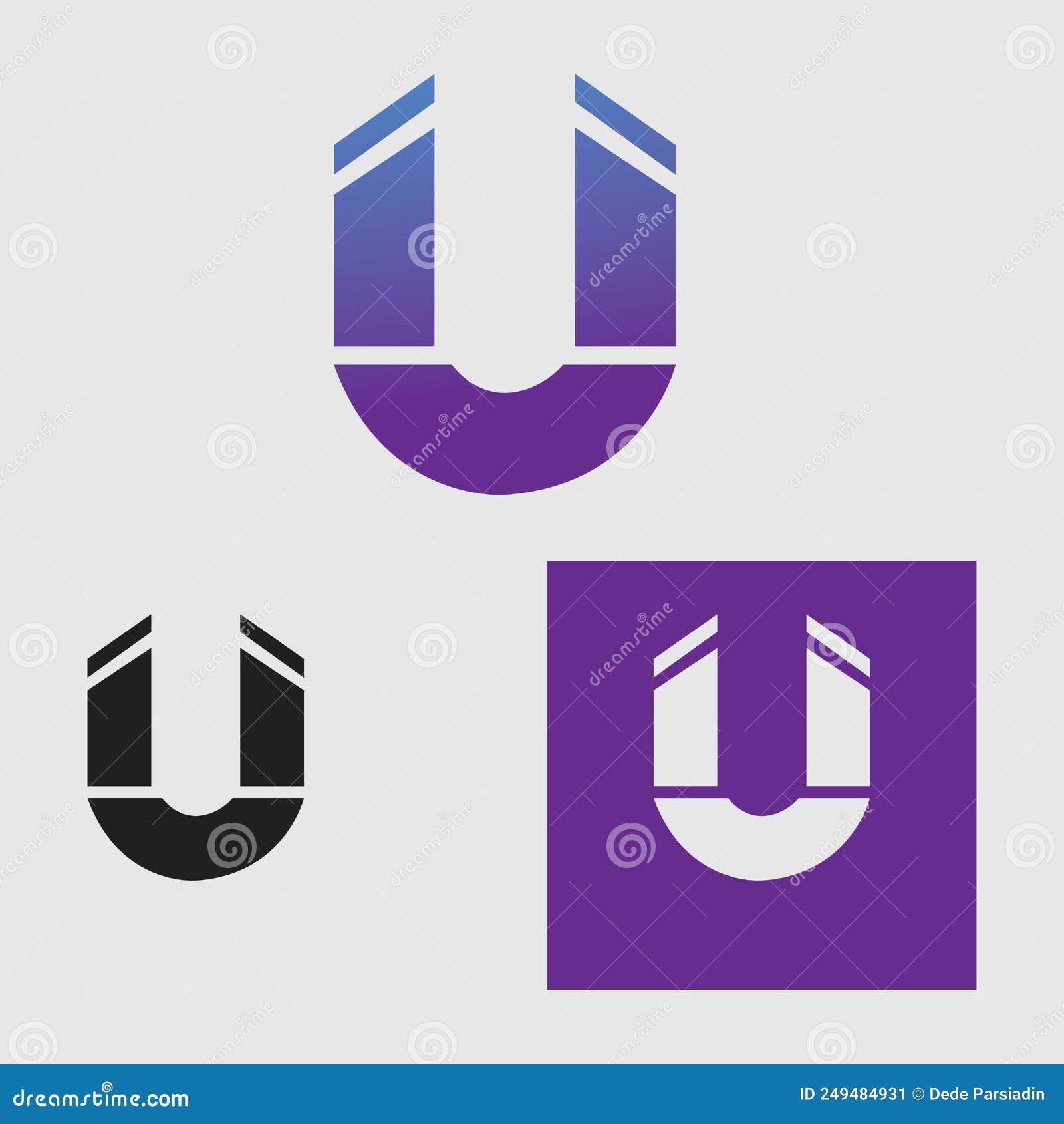 Letter U Business Corporate Abstract Unity Vector Logo Design Template ...