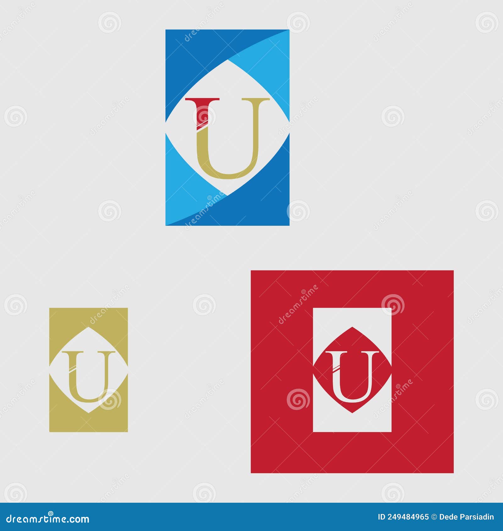 Letter U Business Corporate Abstract Unity Vector Logo Design Template ...