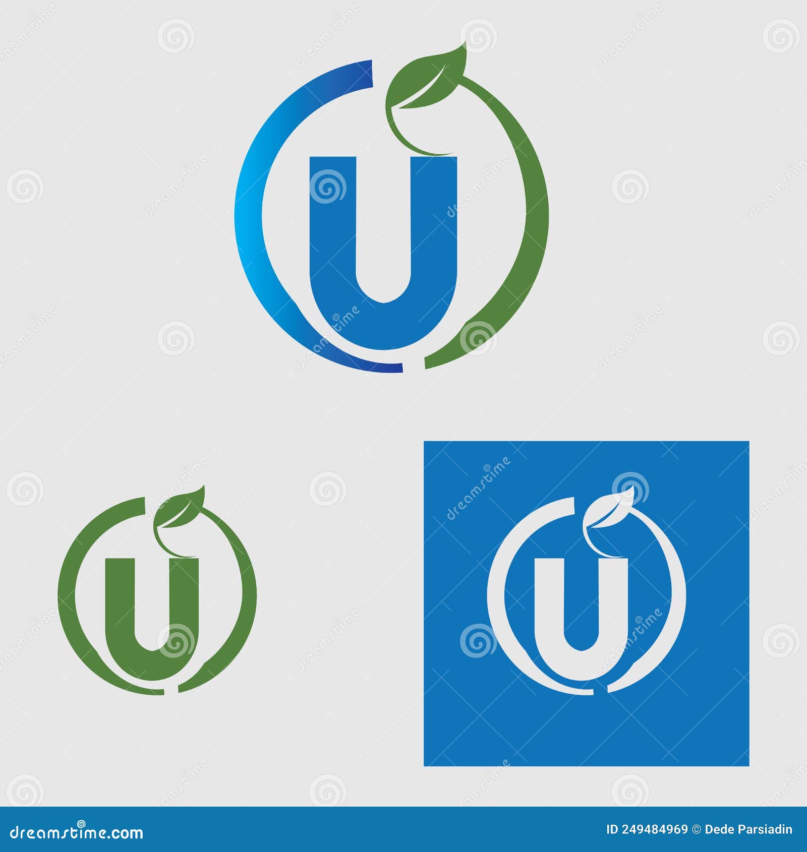 Letter U Business Corporate Abstract Unity Vector Logo Design Template ...