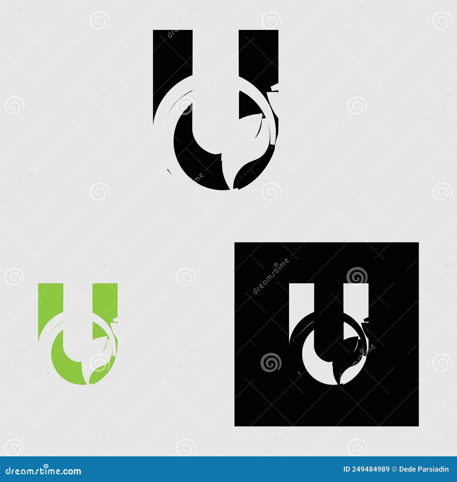 Letter U Business Corporate Abstract Unity Vector Logo Design Template ...