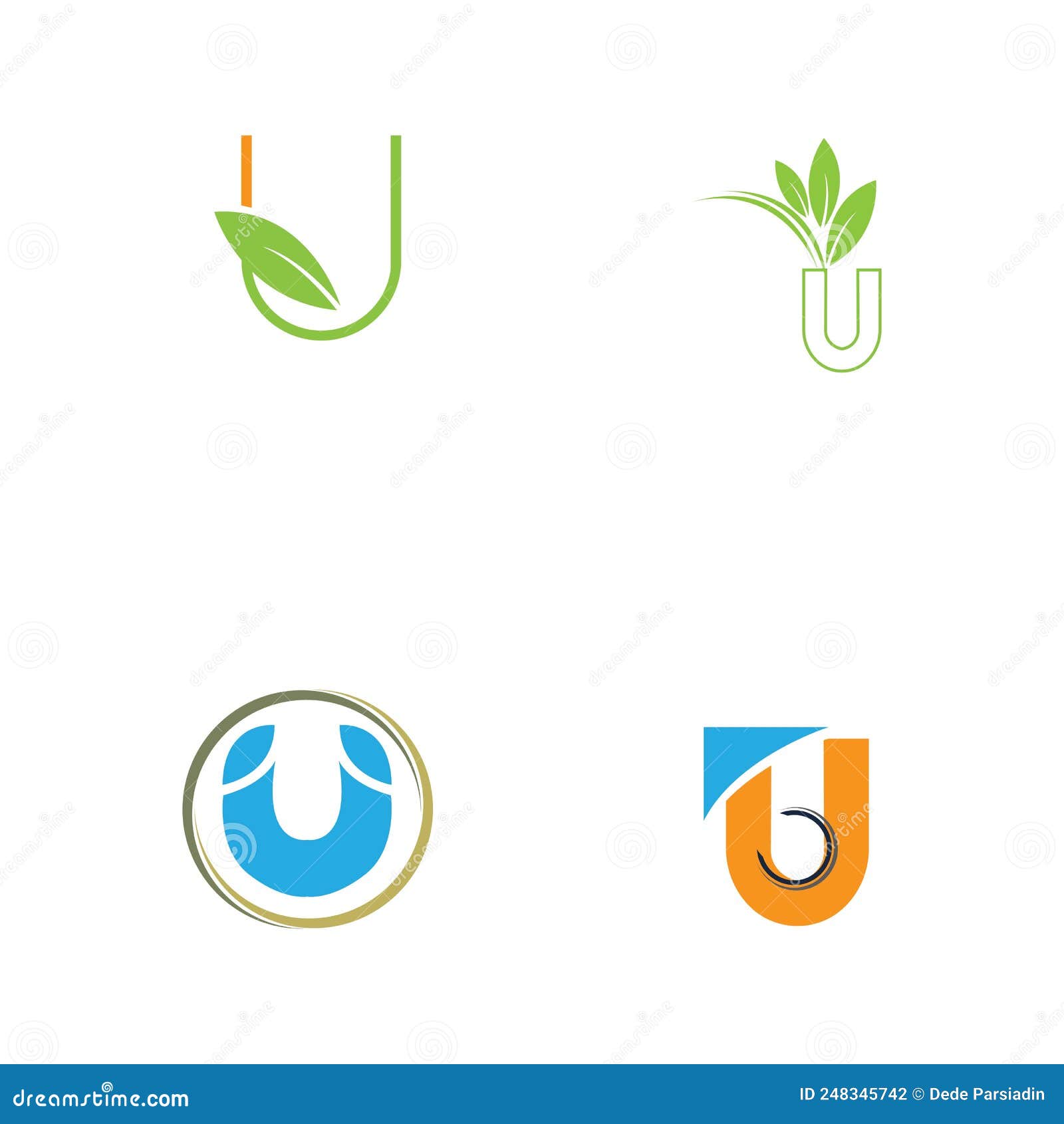 Letter U Business Corporate Abstract Unity Vector Logo Design Template ...