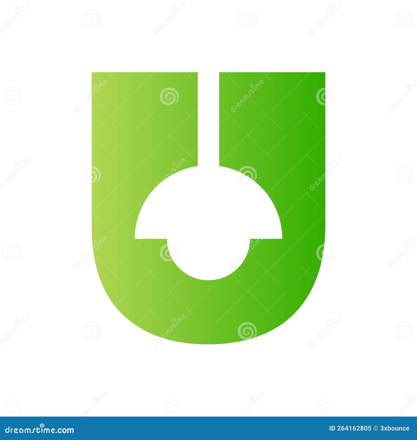 Letter U Lamp Logo Combined with Hanging Lamp Vector Template Stock ...