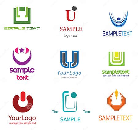 Letter U Logo stock vector. Illustration of crafts, elements - 22662854