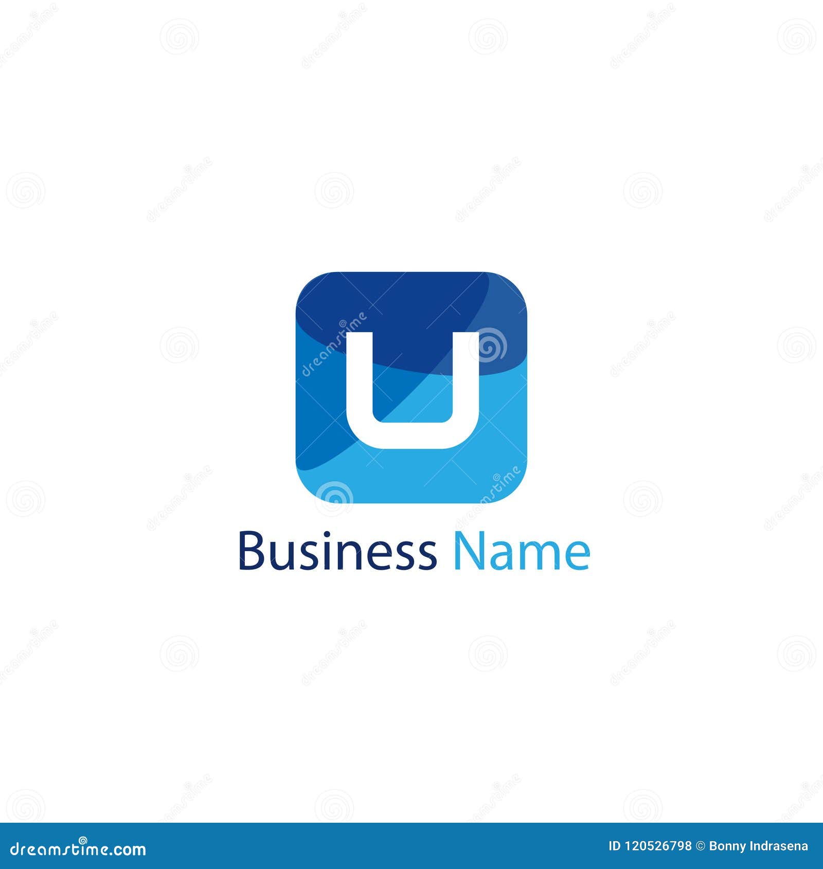 Letter U Logo Design stock vector. Illustration of corporate - 120526798