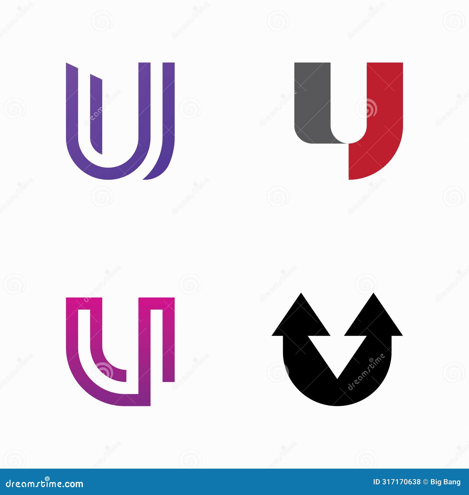 Letter U Logo Design Template Stock Vector - Illustration of graphic ...
