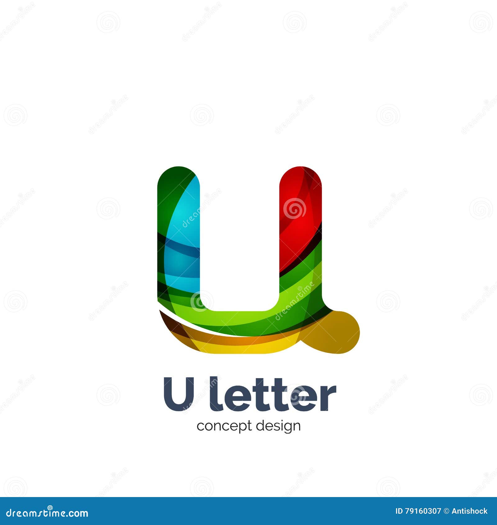 Letter U logo stock vector. Illustration of lettering - 79160307