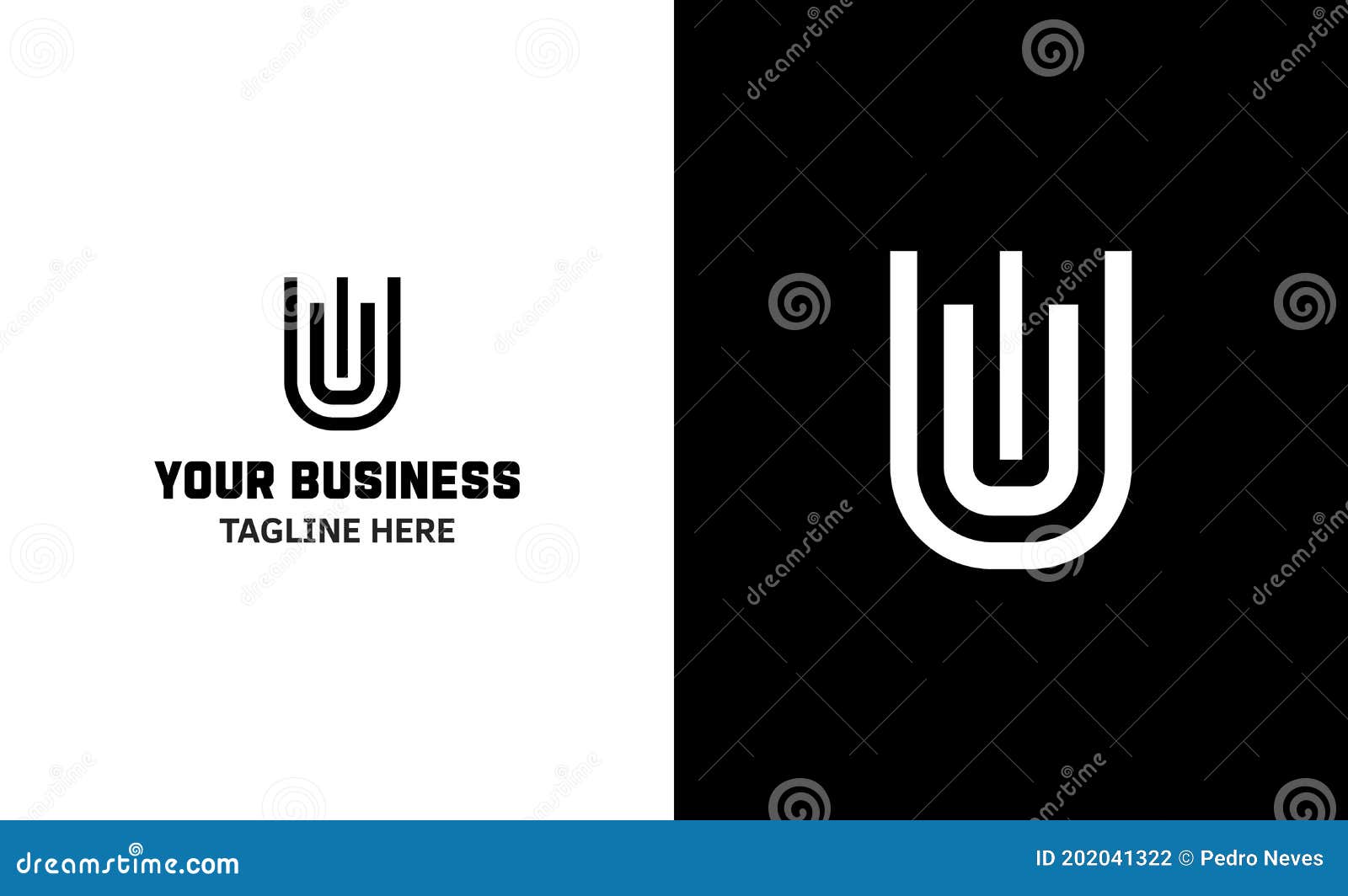 Letter U Minimal Vector Logo. Icon Mark Design Template Stock Vector ...