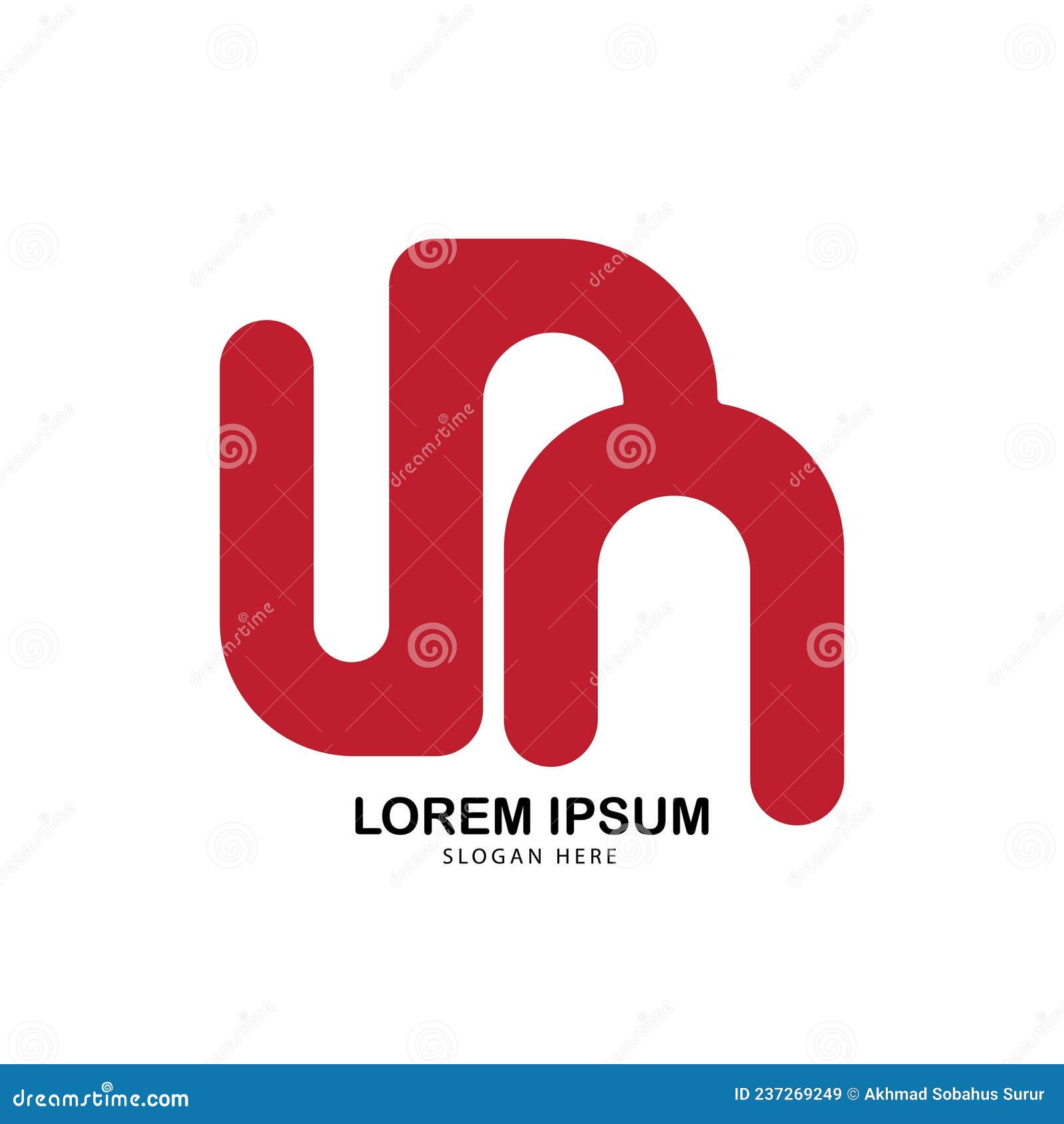 Letter U N Logotype with Modern Concept. Design Vector Stock Vector ...