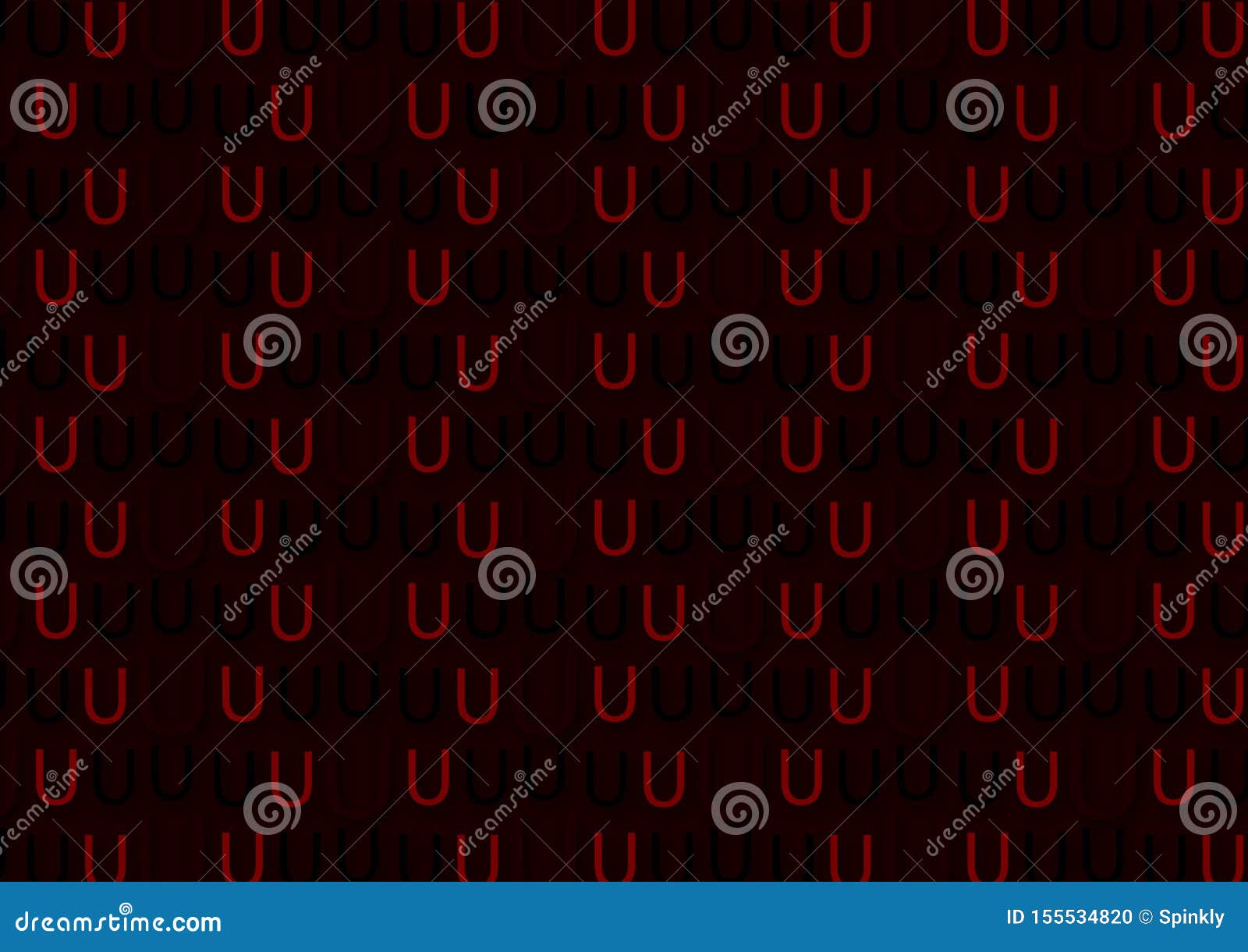 Letter U Pattern in Different Colored Shades Stock Illustration ...