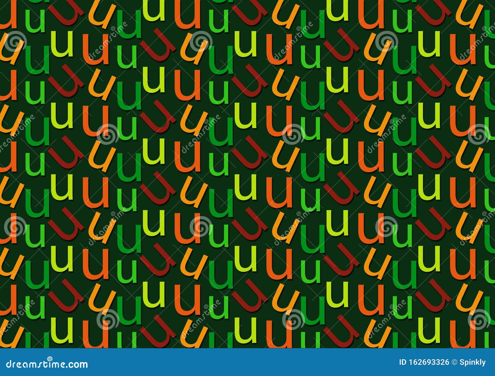 Letter U Pattern in Different Colored Shades for Wallpaper Stock ...