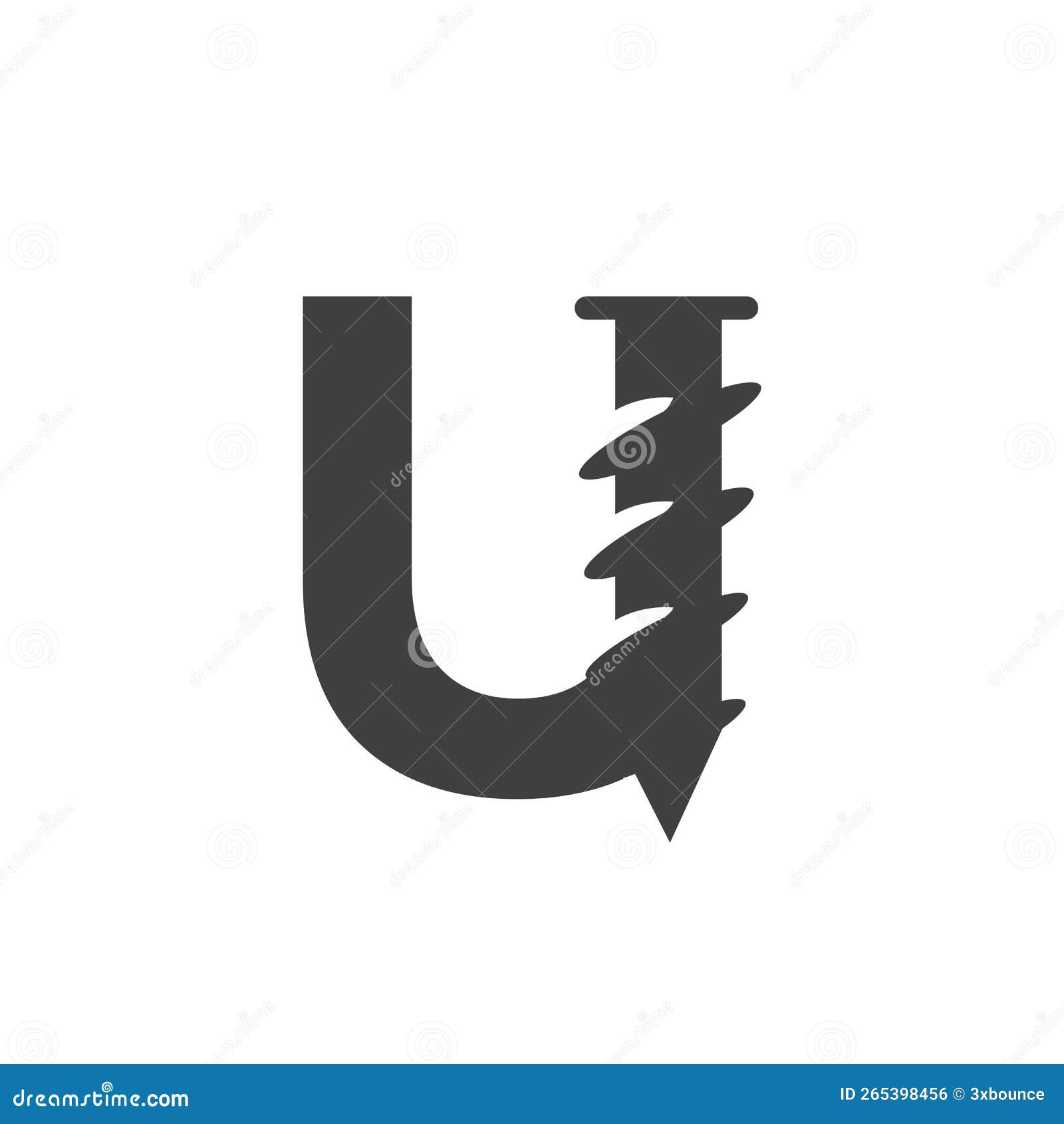 Letter U Logo Template for Construction Ironmonger Symbol Design Stock ...